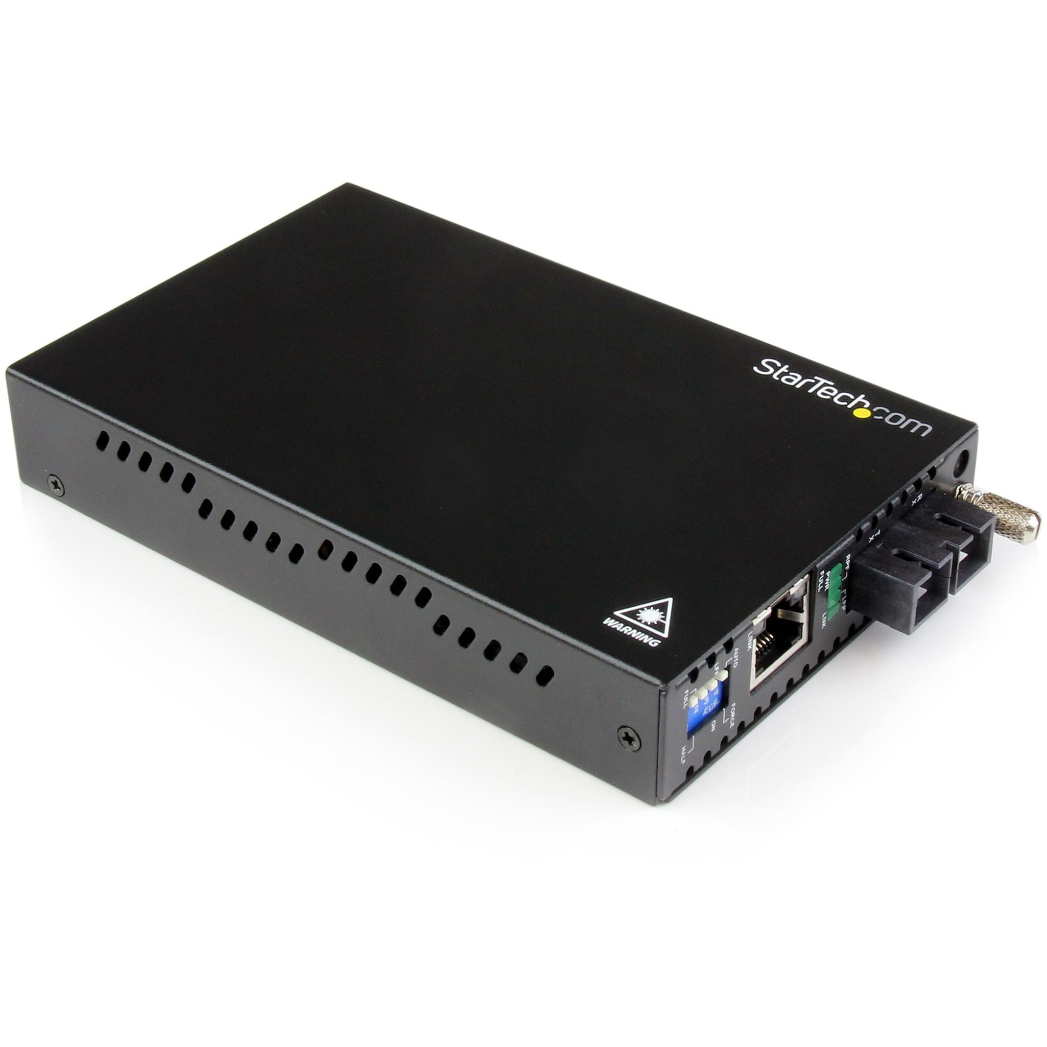 Startech Gigabit Ethernet Single Mode Fiber Media Converter SC 40 km ...