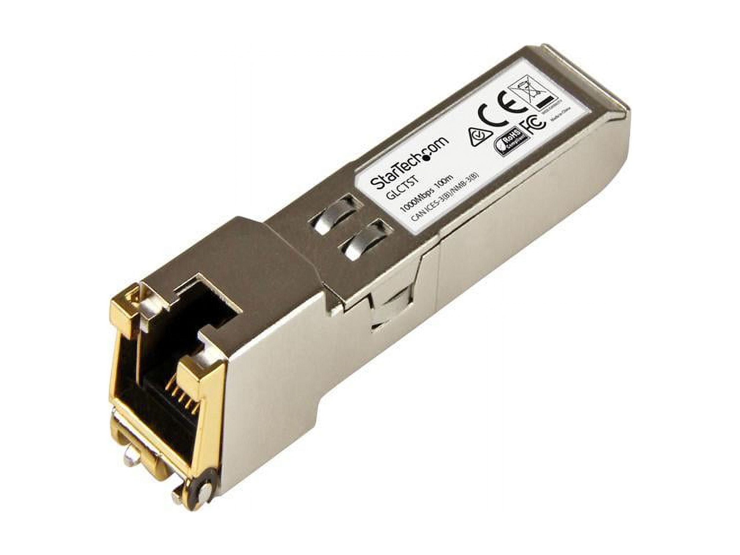 StarTech Cisco GLC-T Compatible Gigabit RJ45 Copper SFP Transceiver ...