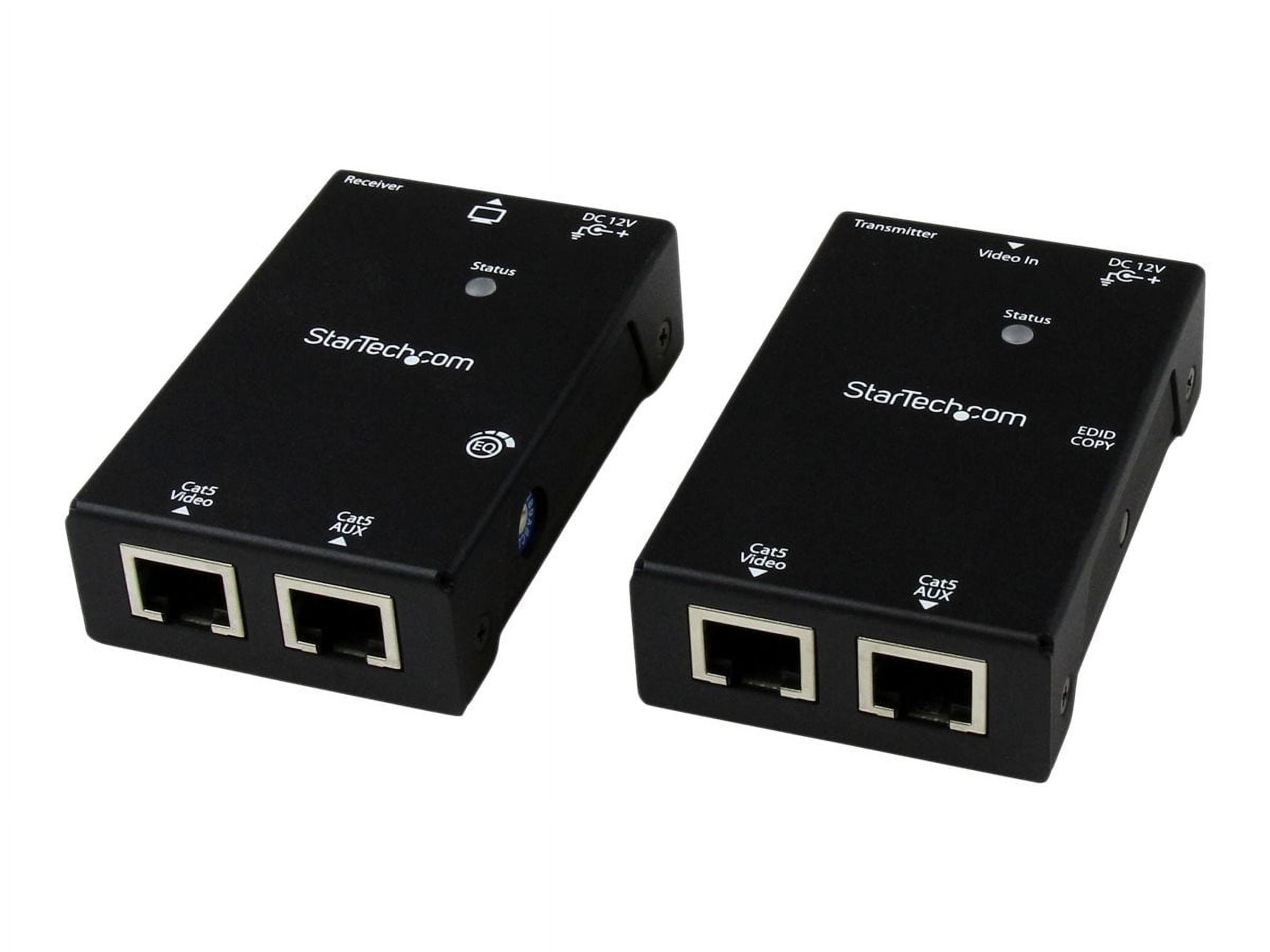 StarTech HDMI Over CAT5e/CAT6 Extender with Power Over Cable - 165 ft ...