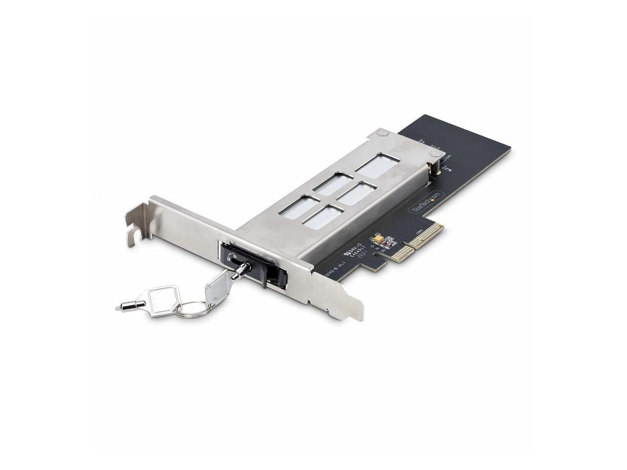 StarTech M.2 NVMe SSD to PCIe x4 Mobile Rack/Backplate for PCIe ...