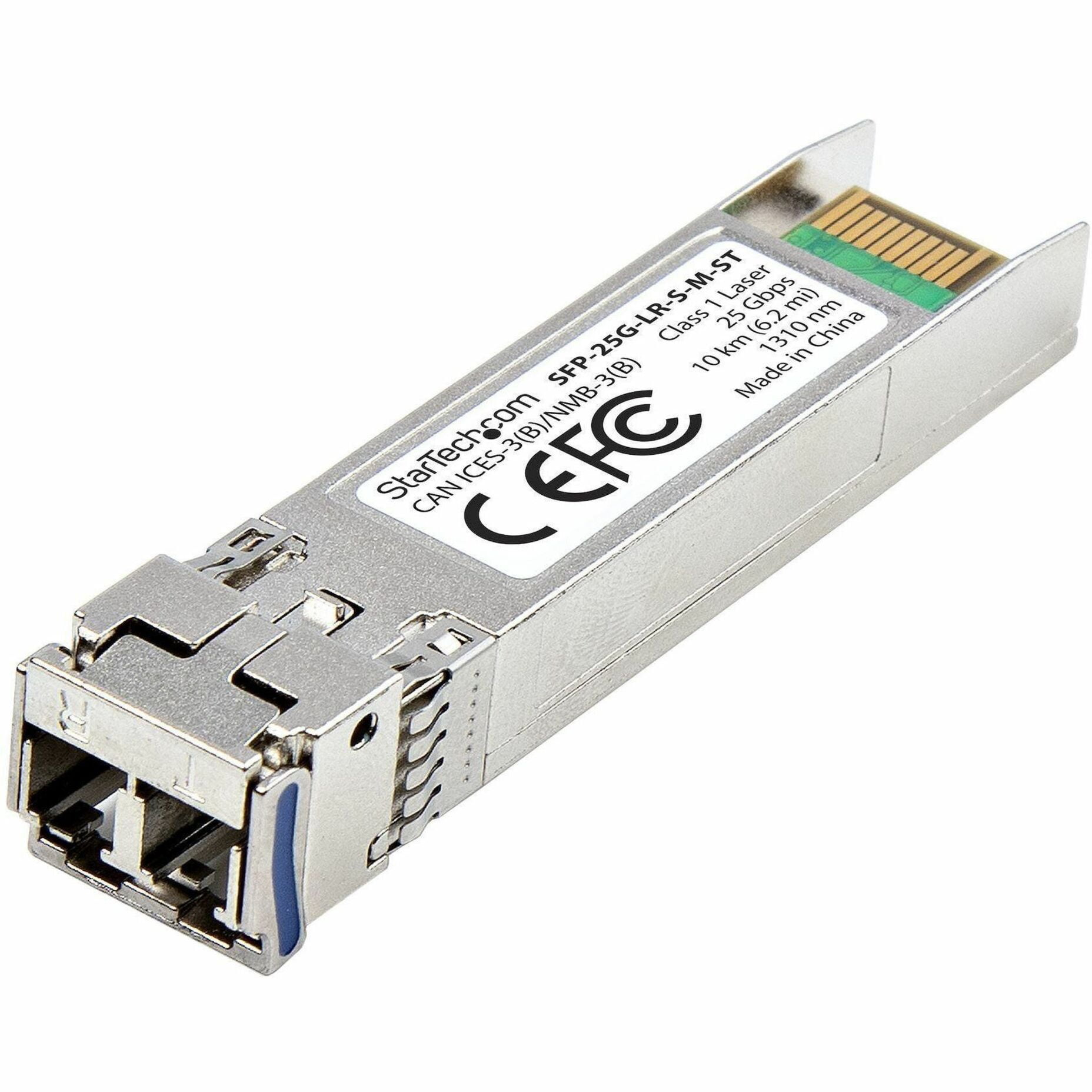 Startech MSA-Compliant SFP-25G-LR-S SFP28 Module, 25G Single Mode Fiber ...