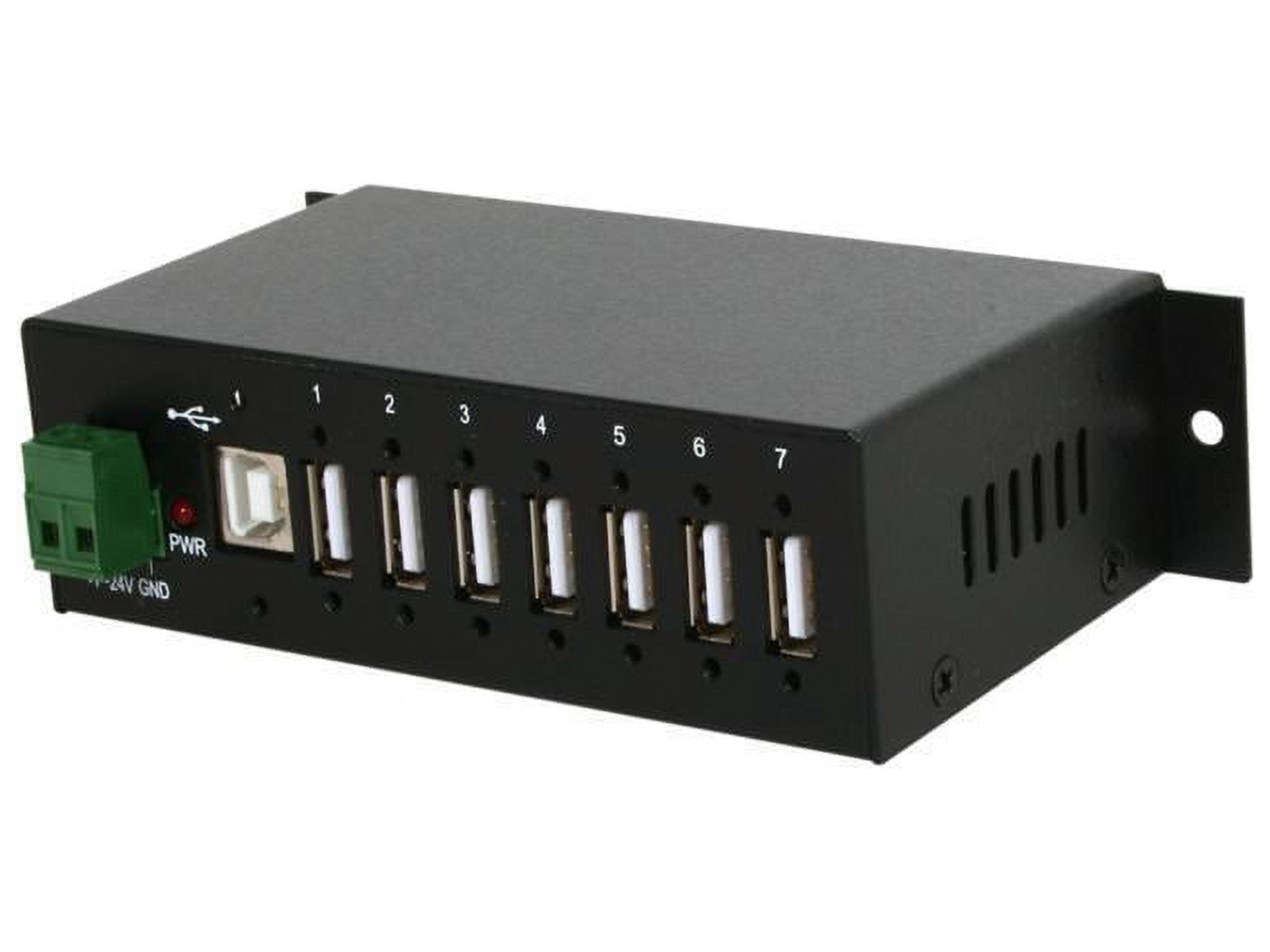 Startech Mountable Rugged Industrial 7 Port USB Hub - Add 7 external ...