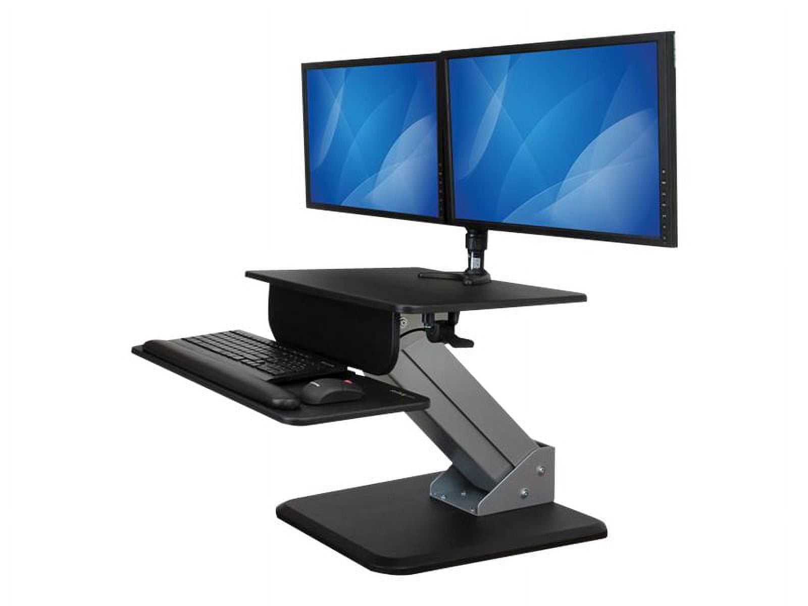 Startech Dual Monitor Sit-to-stand Workstation - One-touch Height ...