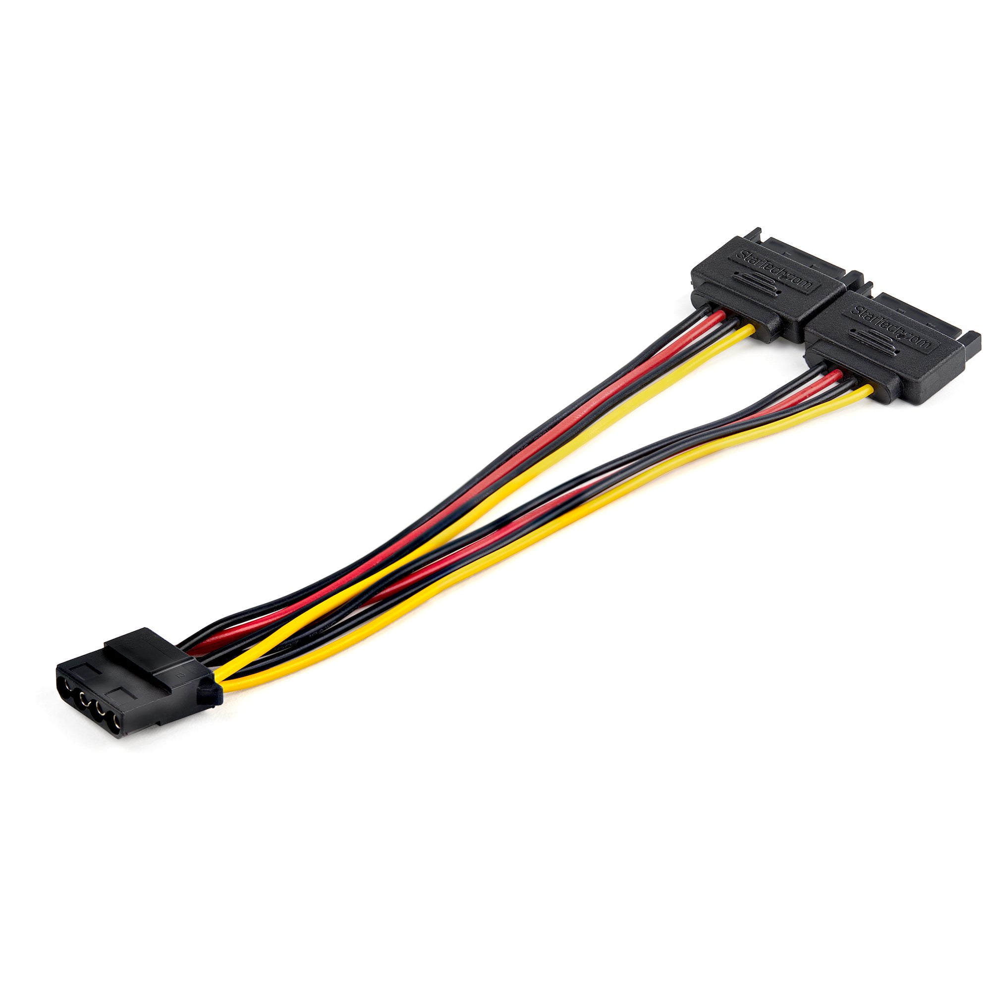 Startech.com Dual Sata To Lp4 Doubler Cable Adapter, 2 Sata To 4 Pin ...