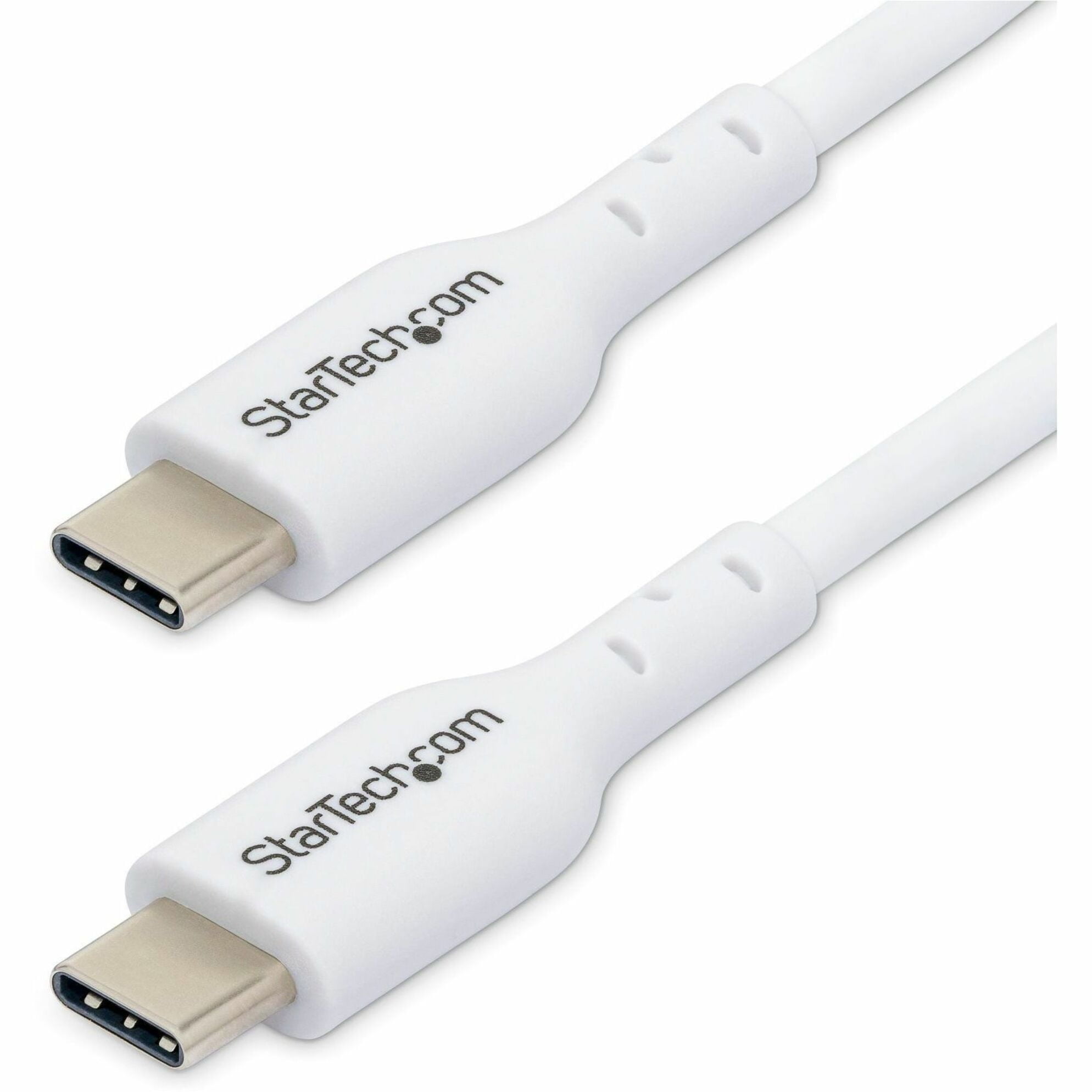 Startech.com USB2CC10FWHE 10ft White Usb-c Charging Cablepwr 60w Power ...