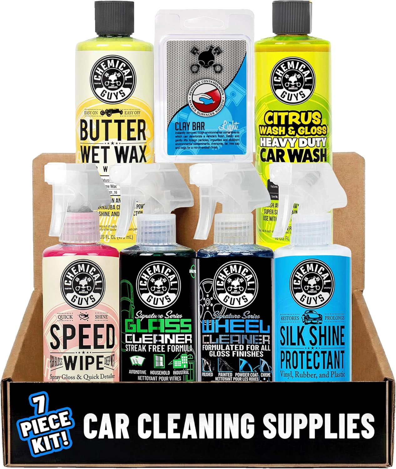 Starter Car Care & Cleaning Kit, 7-Piece Detailing ash Kit ith 6 ...