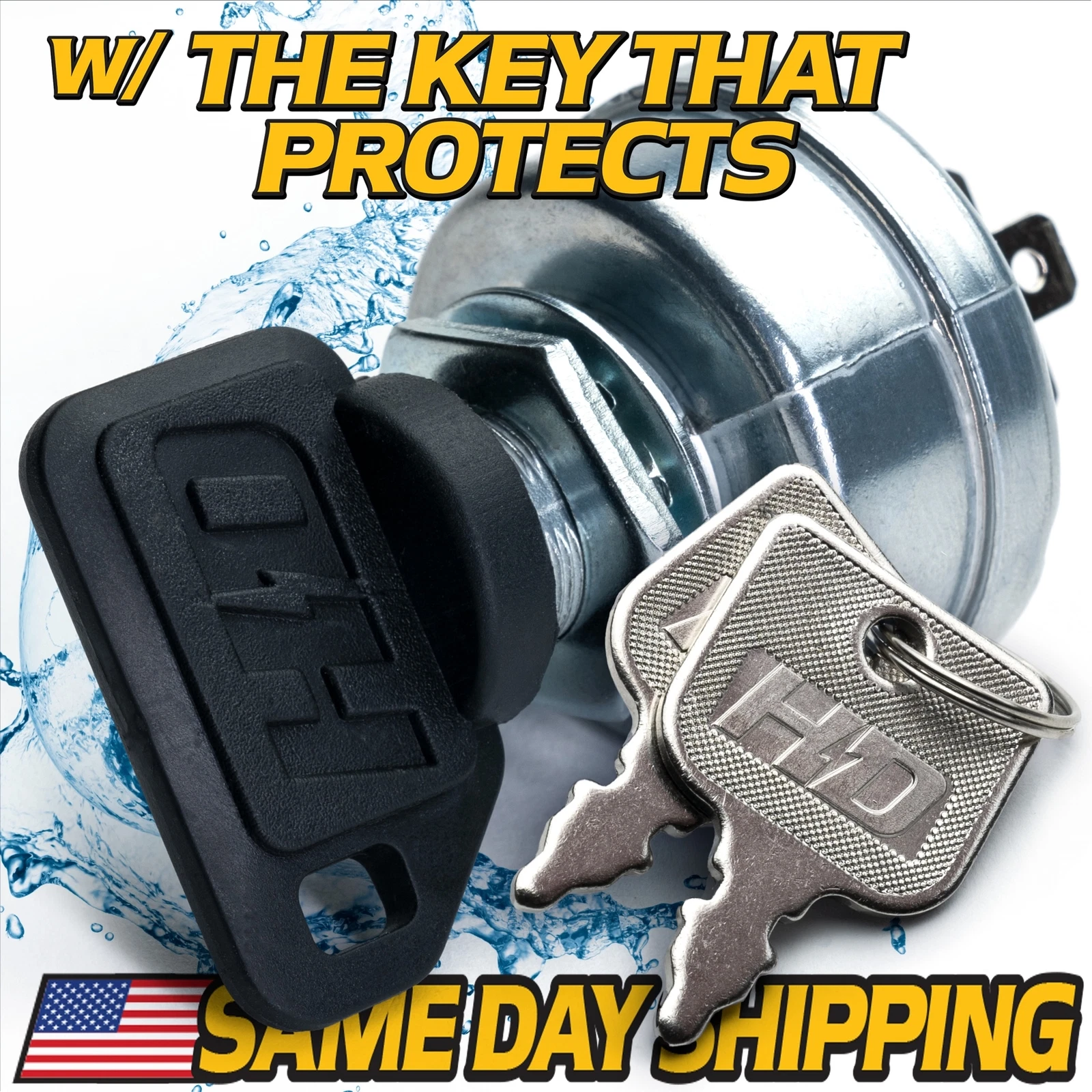 Starter Ignition Switch Fits Lesco 050102 W/ Umbrella Key Upgrade ...