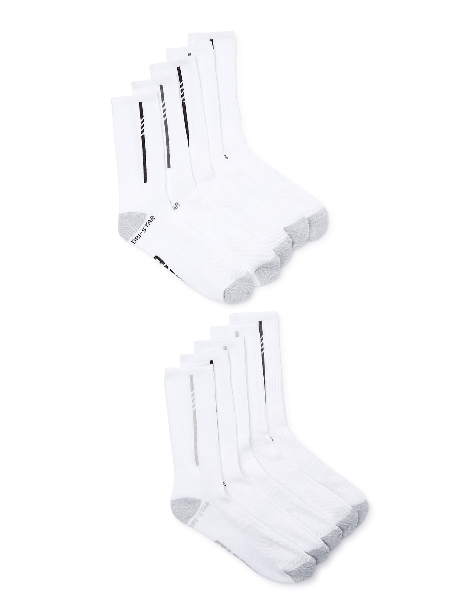 Starter Men's Sporty Line Rib Crew Socks, 10-Pack - Walmart.com