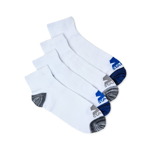 Starter Men's Starter Marled Dri-Star Quarter Socks, 4-Pack - Walmart.com