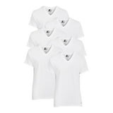 Starter Men's V-Neck Tees with Short Sleeves 6-Pack, Breathable Cotton ...