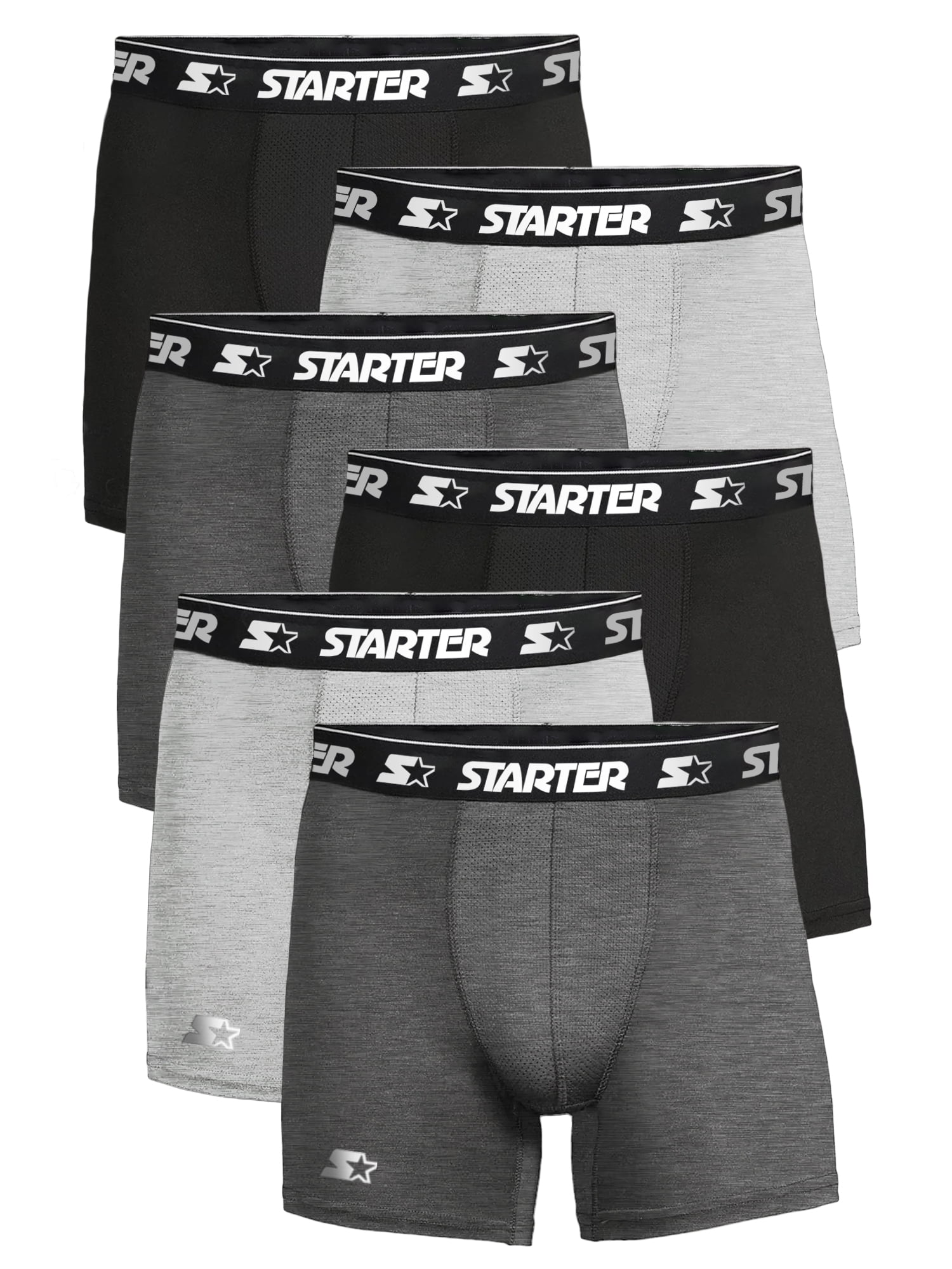 Starter men's Active Performance Boxer Briefs - 6-Pack - Walmart.com