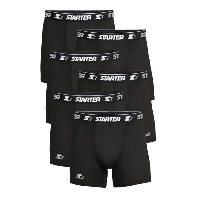 Starter Men’s and Big Men’s Active Performance Boxer Briefs, 6-Pack ...