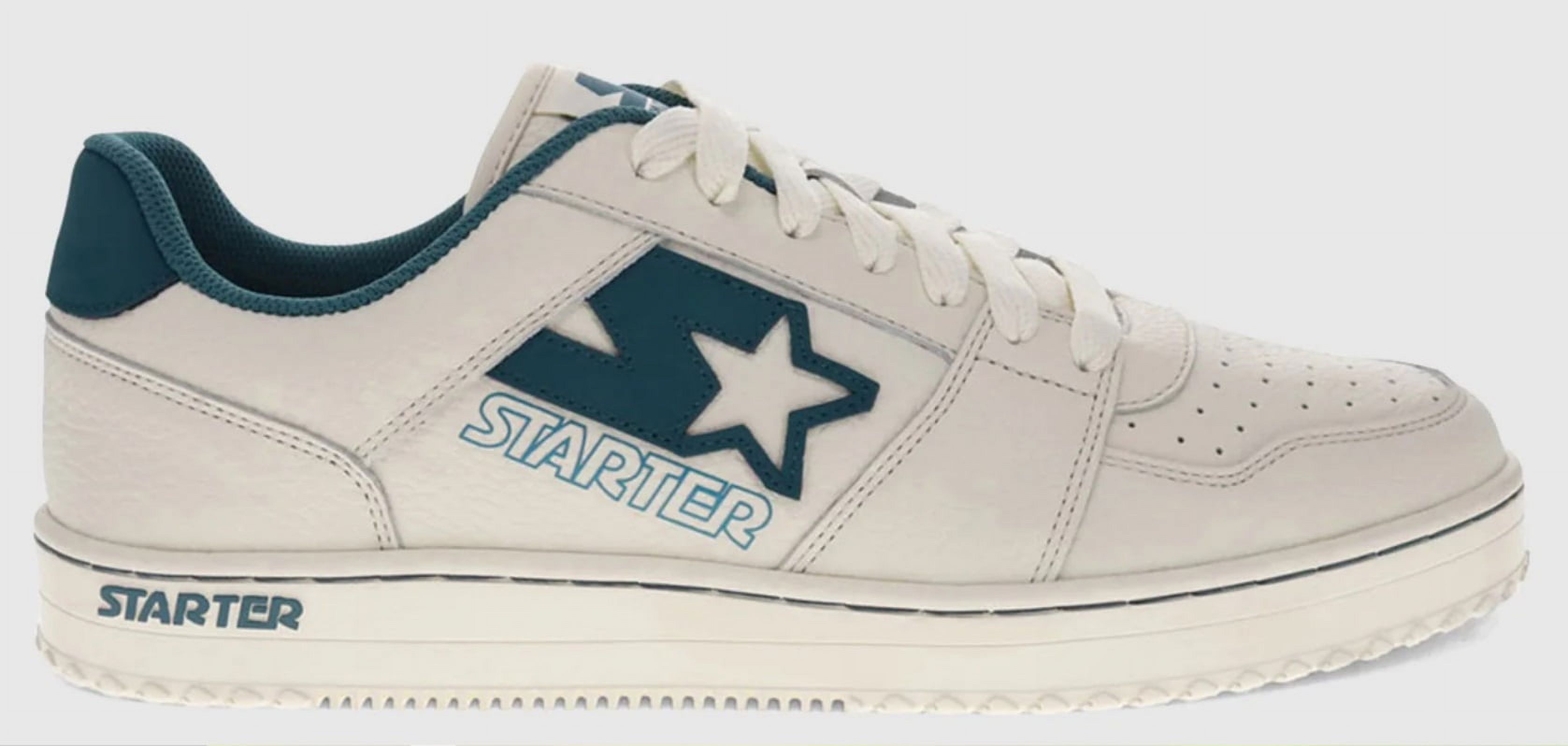 Starter Mens LFS 1 Sneaker, Adult, Off White/Teal, 7.5 M US - Walmart.com