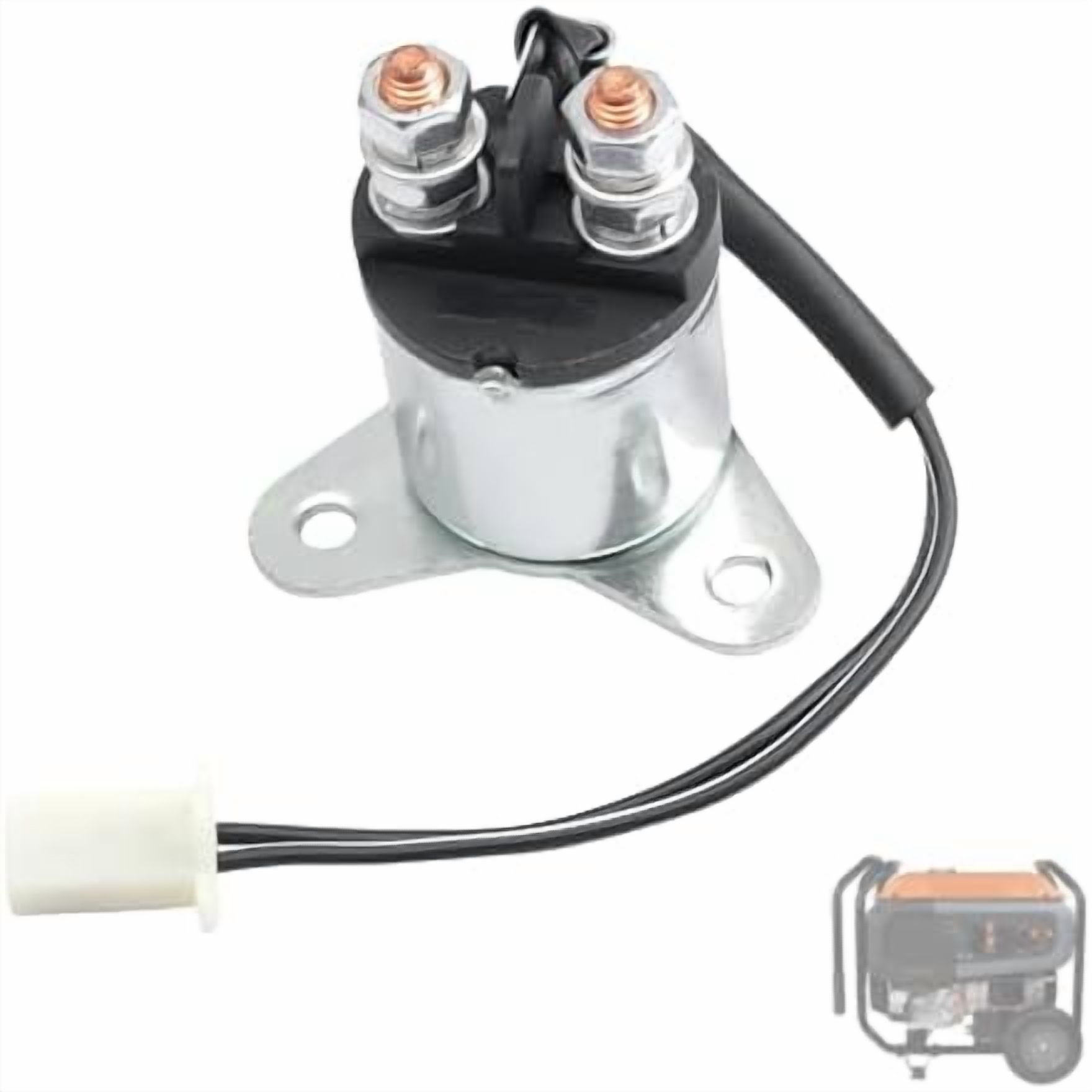 Starter Motor Solenoid with 2-Wire Plug Pigtail Replacement for Generac ...