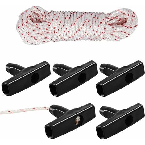 Starter Rope/Pull Cord (3.5mm 10m) with Starter Handle, Lawn Mower ...