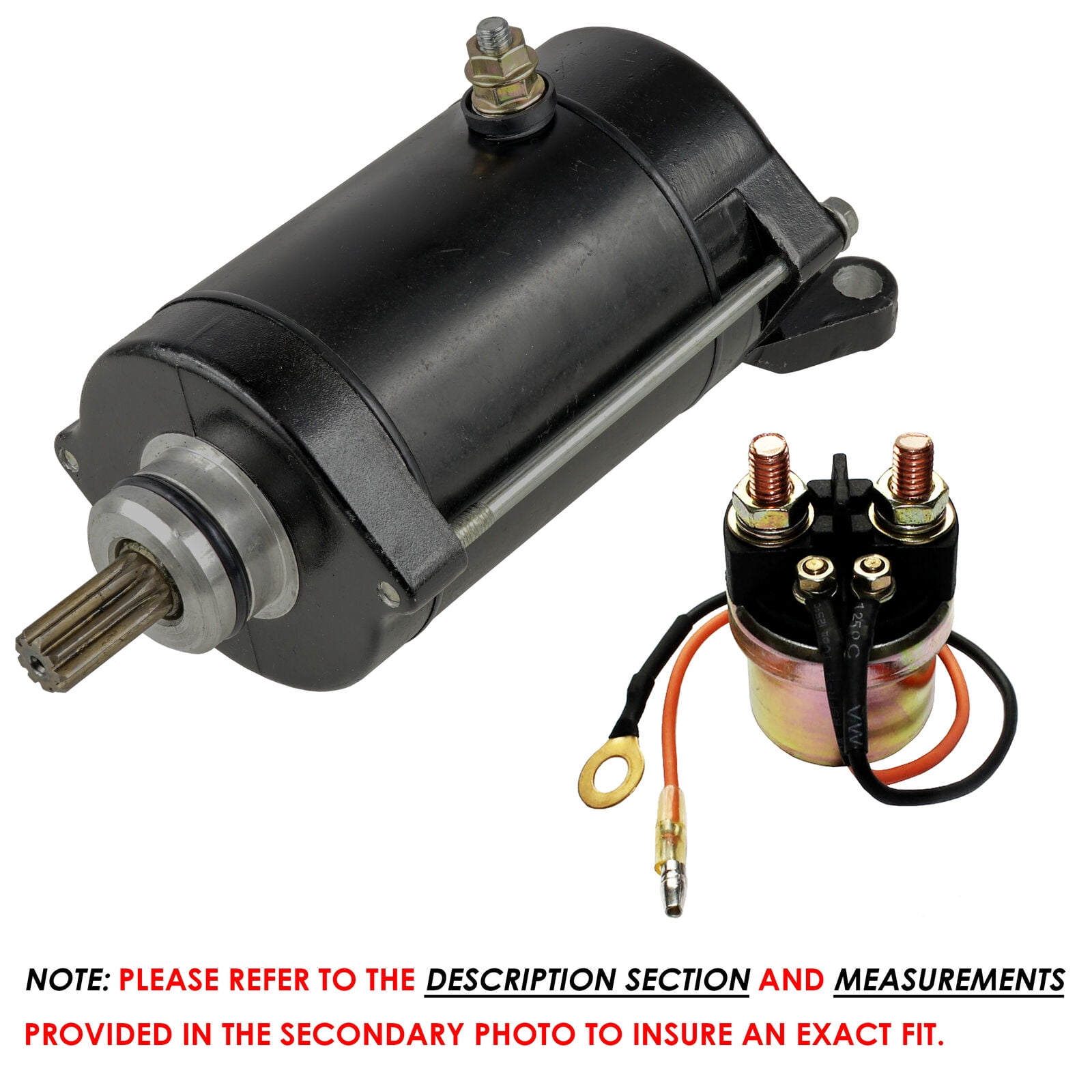 Starter & Solenoid Relay for Yamaha WVT1100 1100Cc Wave Venture 1996 ...