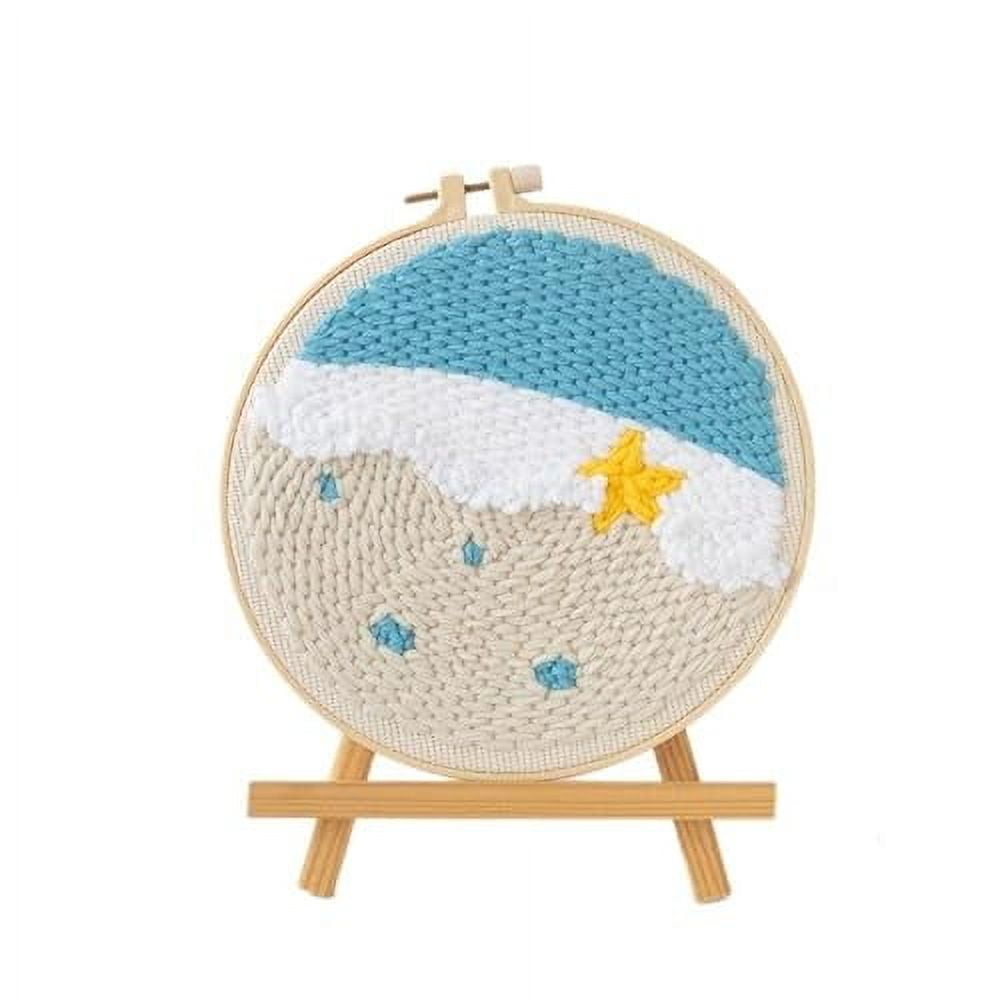 Starter Starfish Punch Needle Embroidery Kits DIY for Kids and Adults ...