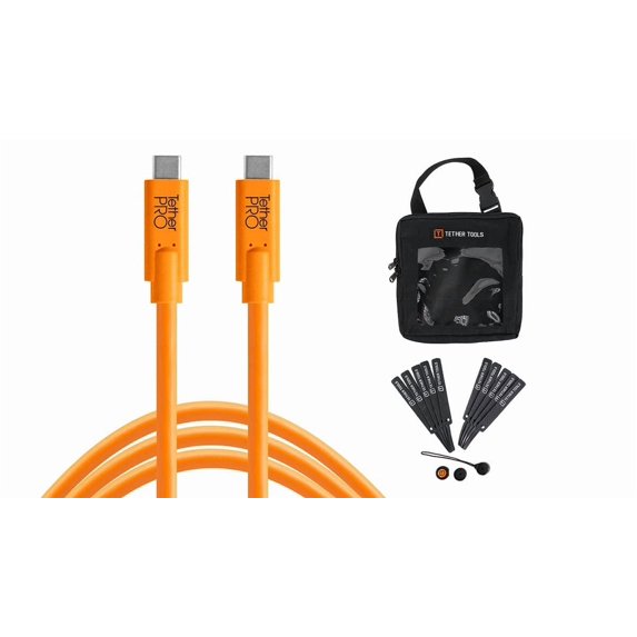 Starter Tethering Kit with 15' USB-C to USB-C Cable, Orange - Walmart.com