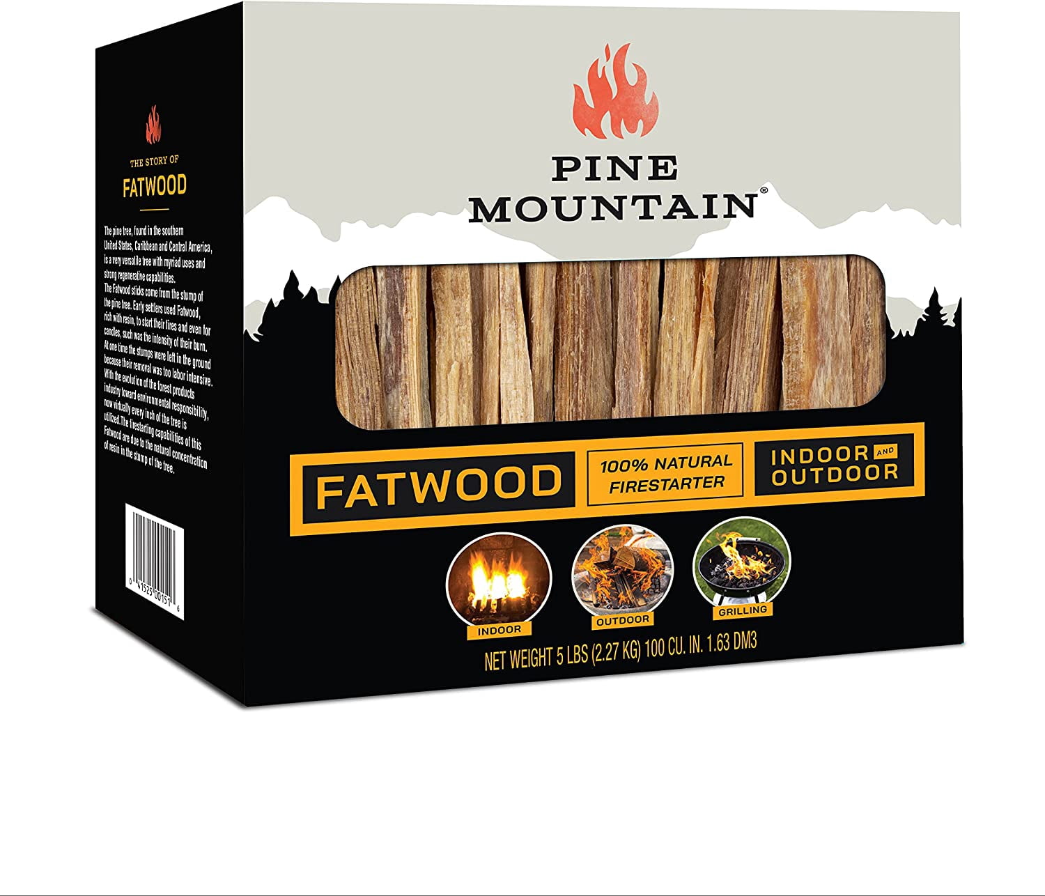 StarterStikk 100% Natural Fatwood Firestarting Sticks, 5 Pound Natural ...