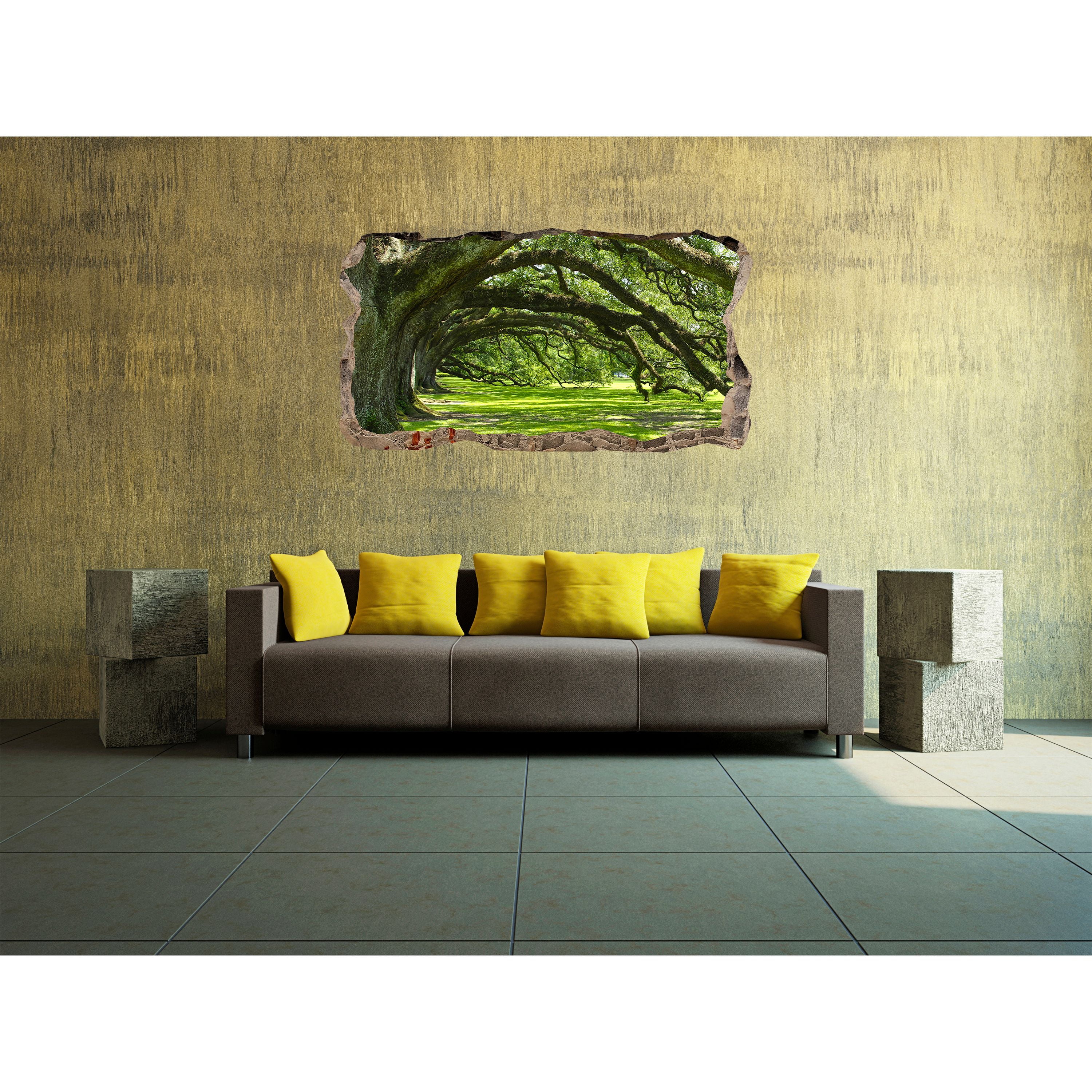 Startonight 3D Mural Wall Art Photo Decor Old Trees Amazing Dual View ...