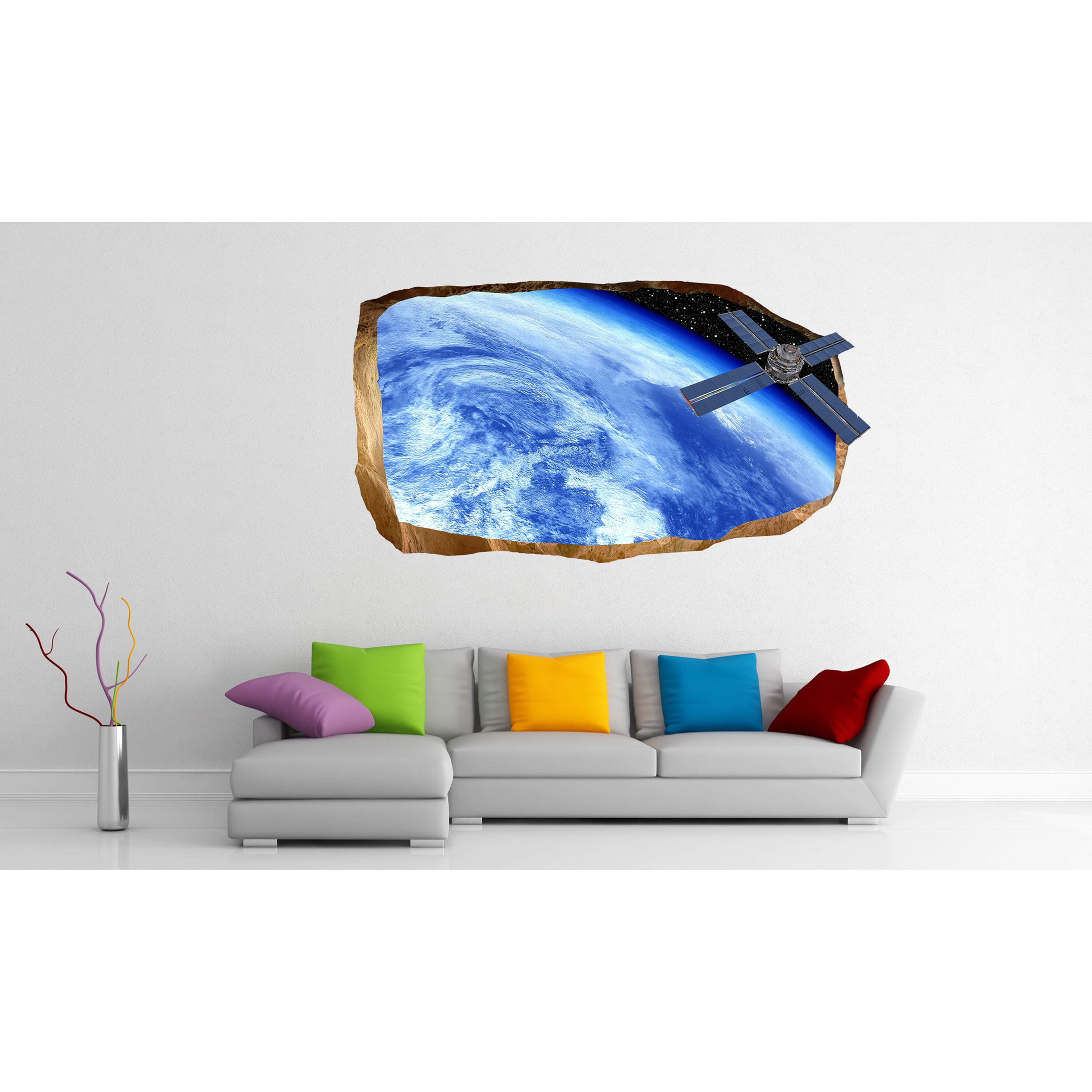 Startonight 3D Mural Wall Art Photo Decor Satellite Amazing Dual View ...