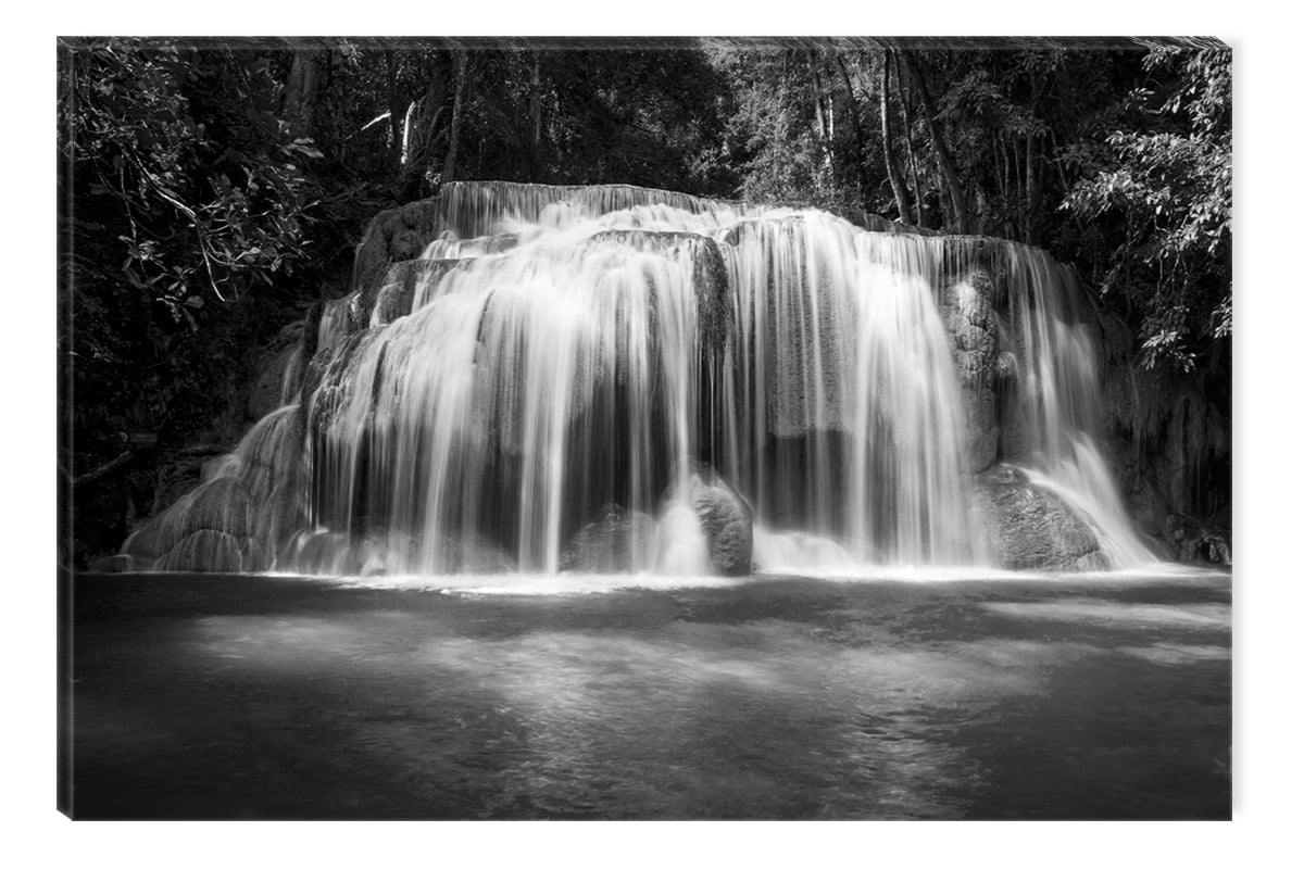 Startonight Canvas Wall Art Black and White Abstract Angel Waterfall ...
