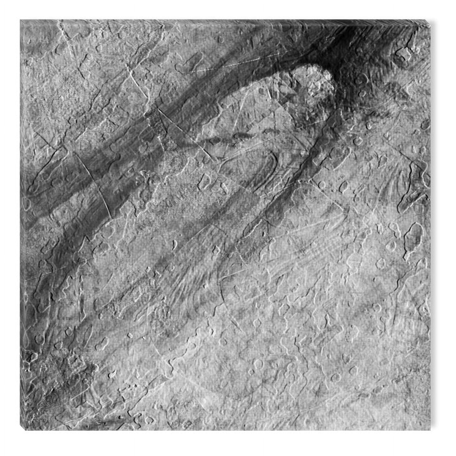 Startonight Canvas Wall Art Black and White Abstract Mars Soil Prisma ...