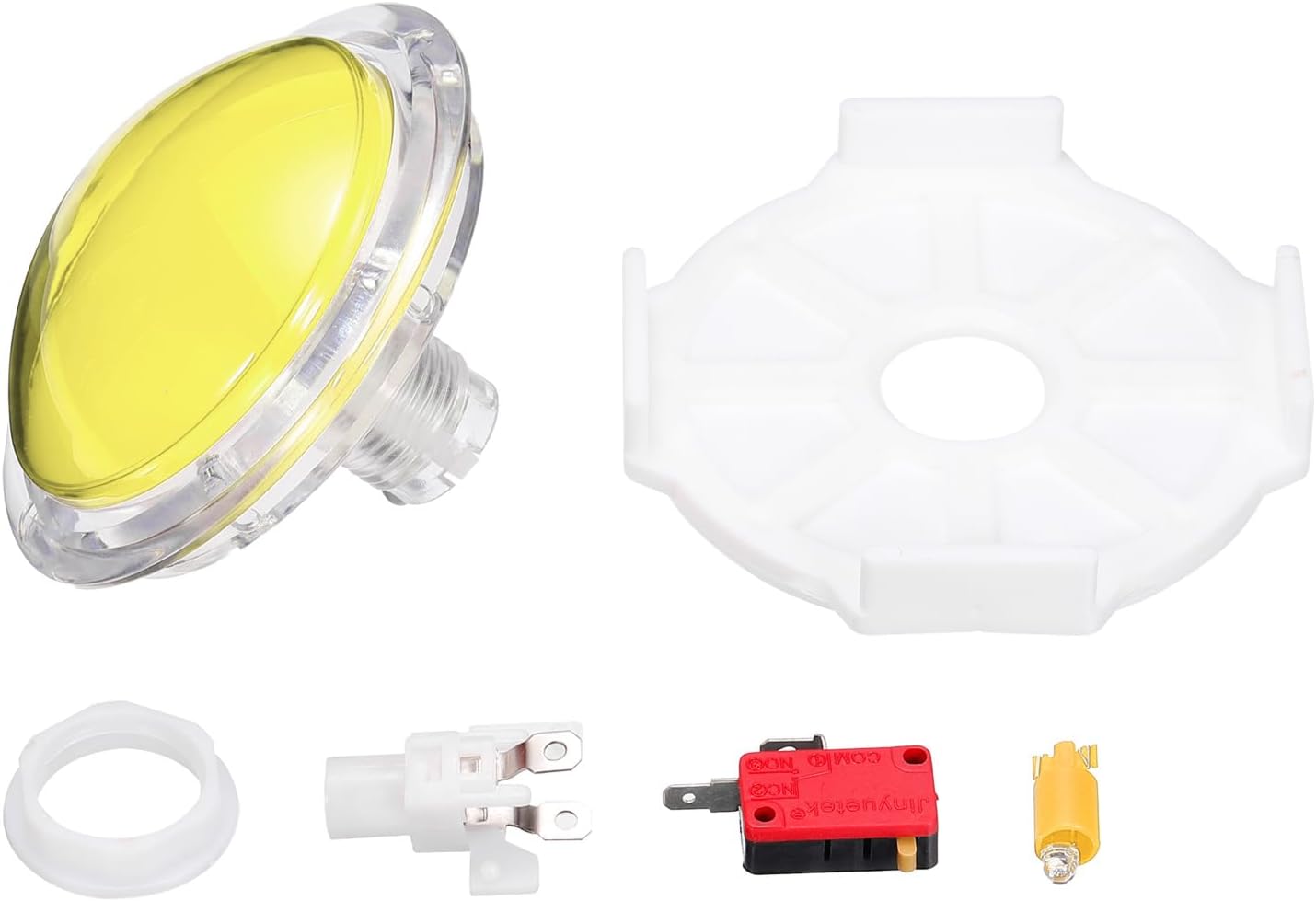 Starts Arcade Buttons ABS Transparency Octagonal Box Convex Round for ...