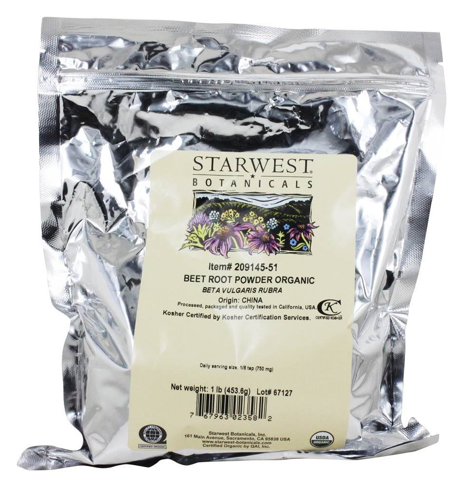Starwest Botanicals - Bulk Beet Root Powder Organic - 1 lb. - Walmart.com