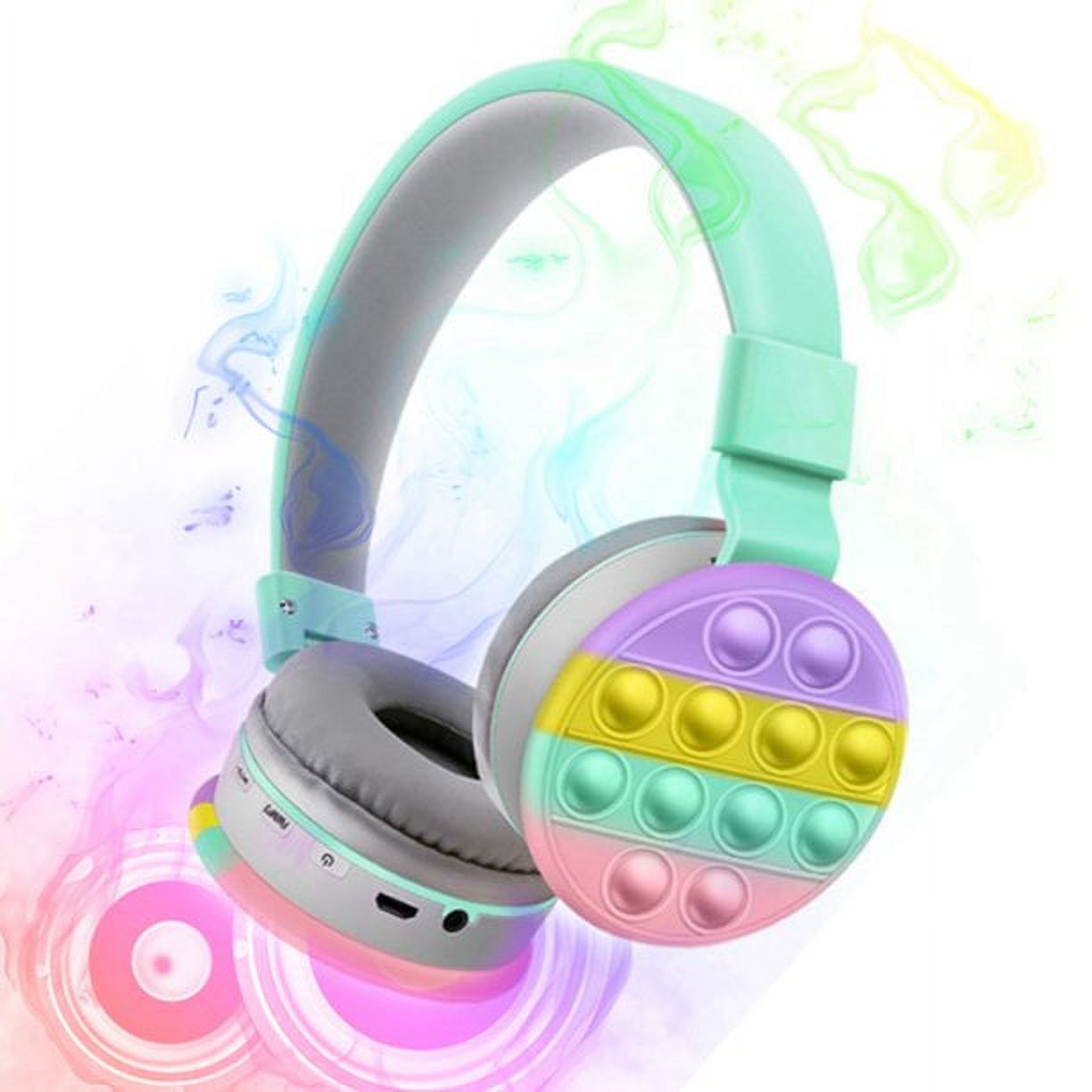 Staryop Fidget Bluetooth Headphones, Push Pop-On-It Headphones for Kids ...