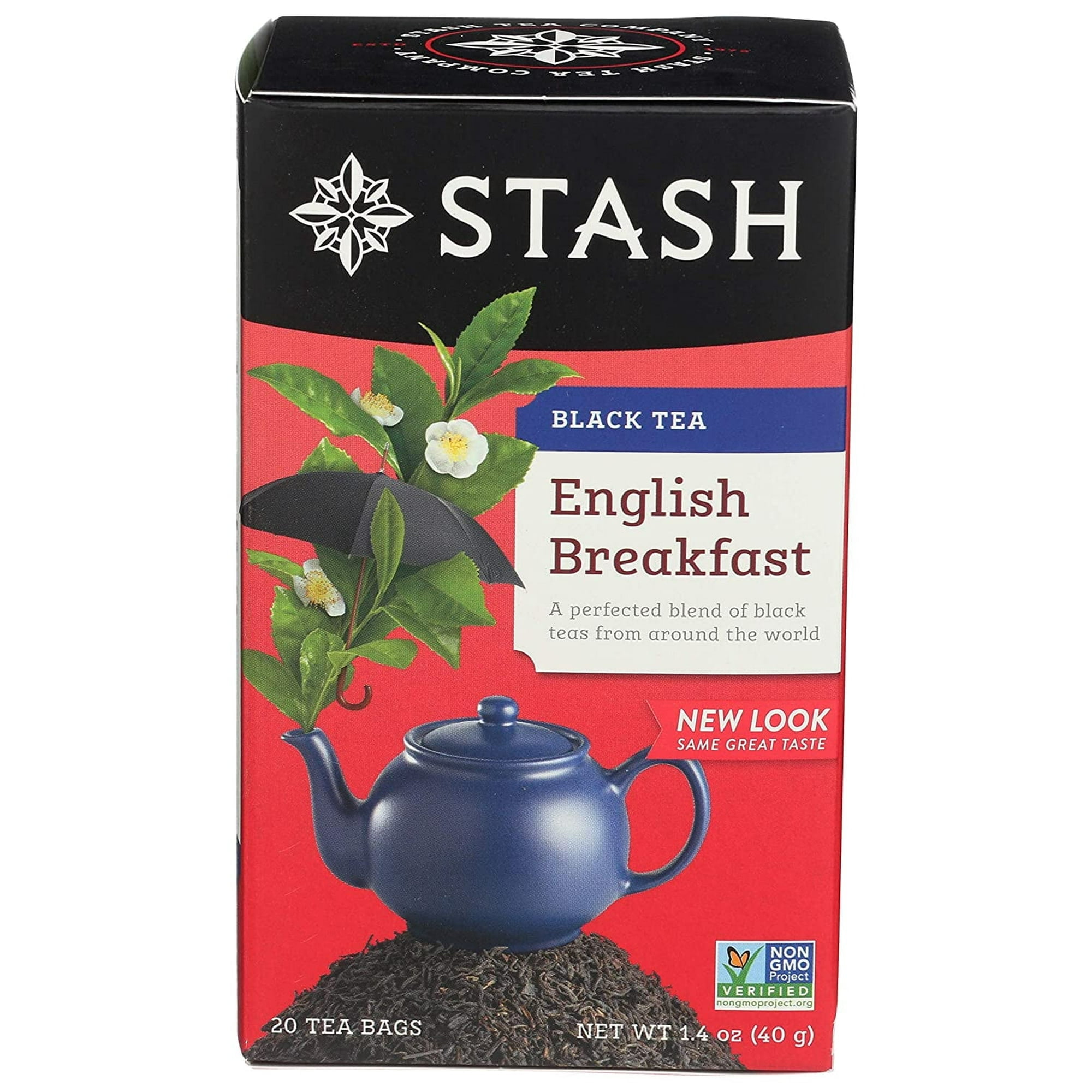 Stash Black Tea English Breakfast 20 Tea Bags Pack of 3 - Walmart.com