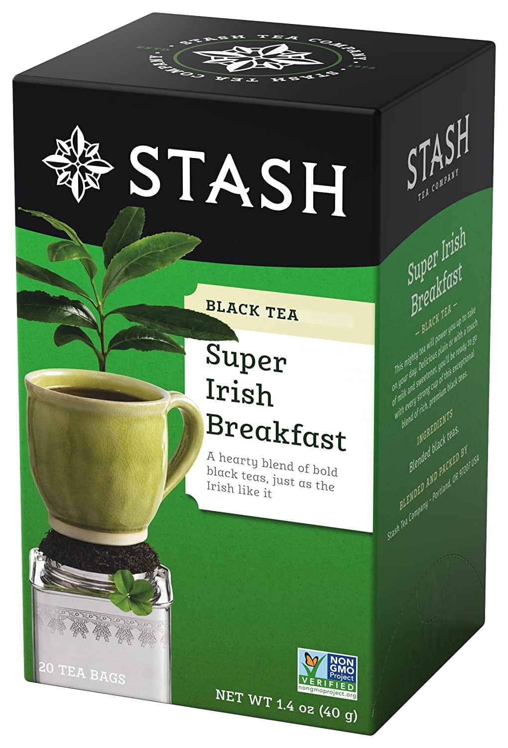 Stash Black Tea Super Irish Breakfast 20 Tea Bags - Walmart.com