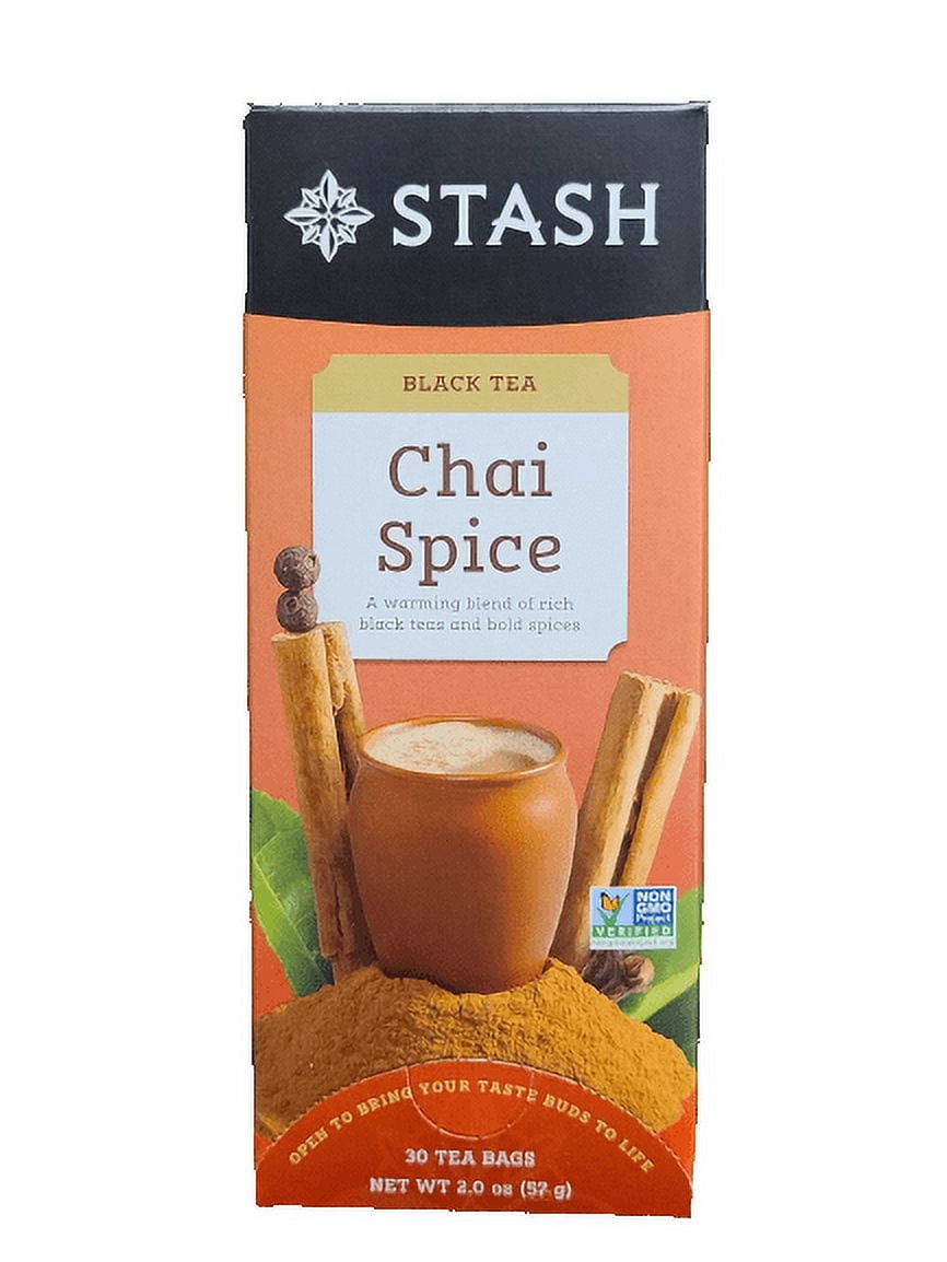 Stash Chai Spice Black Tea 30-Bag Box - Walmart.com