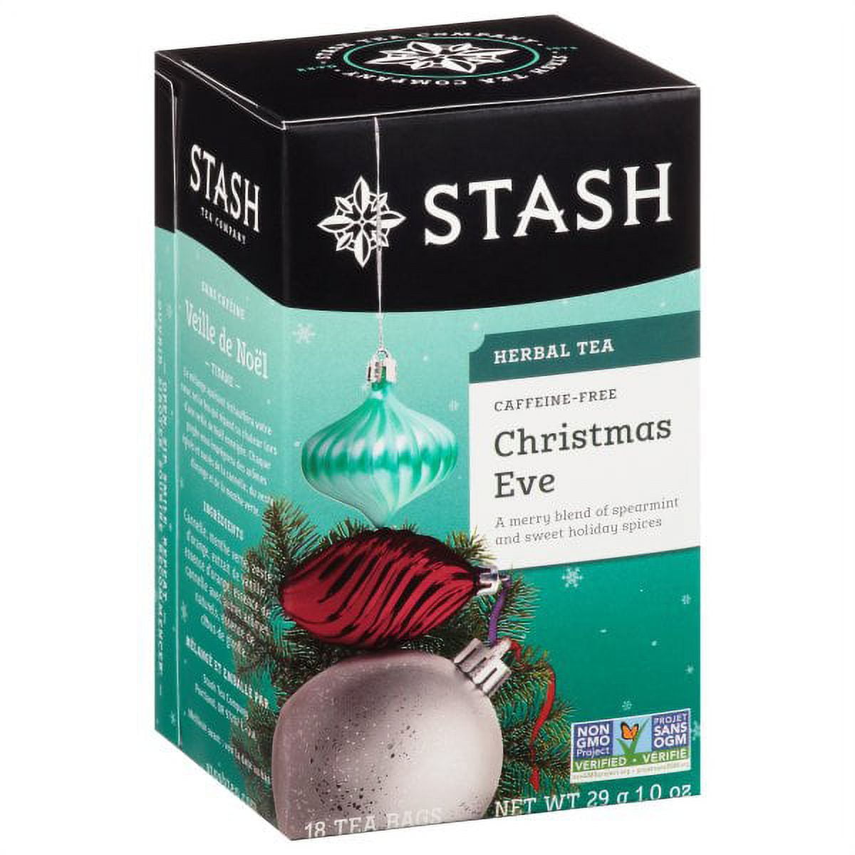 Stash Herbal Tea Christmas Eve, Caffeine-Free, Non-GMO, 18 Bags ...