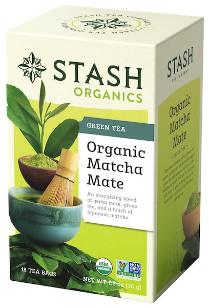 Stash Organic Matcha Mate Tea Bags, 18 Count, 1.2 Oz - Walmart.com