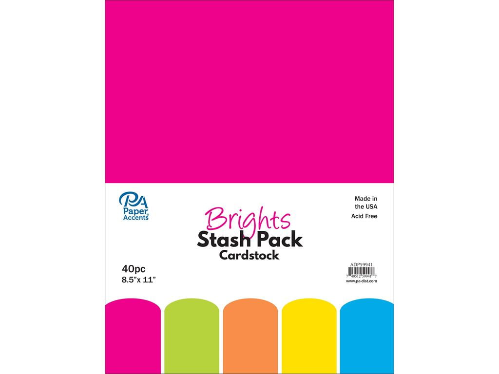 Stash Pack 8.5x11 40pc Brights - Walmart.com