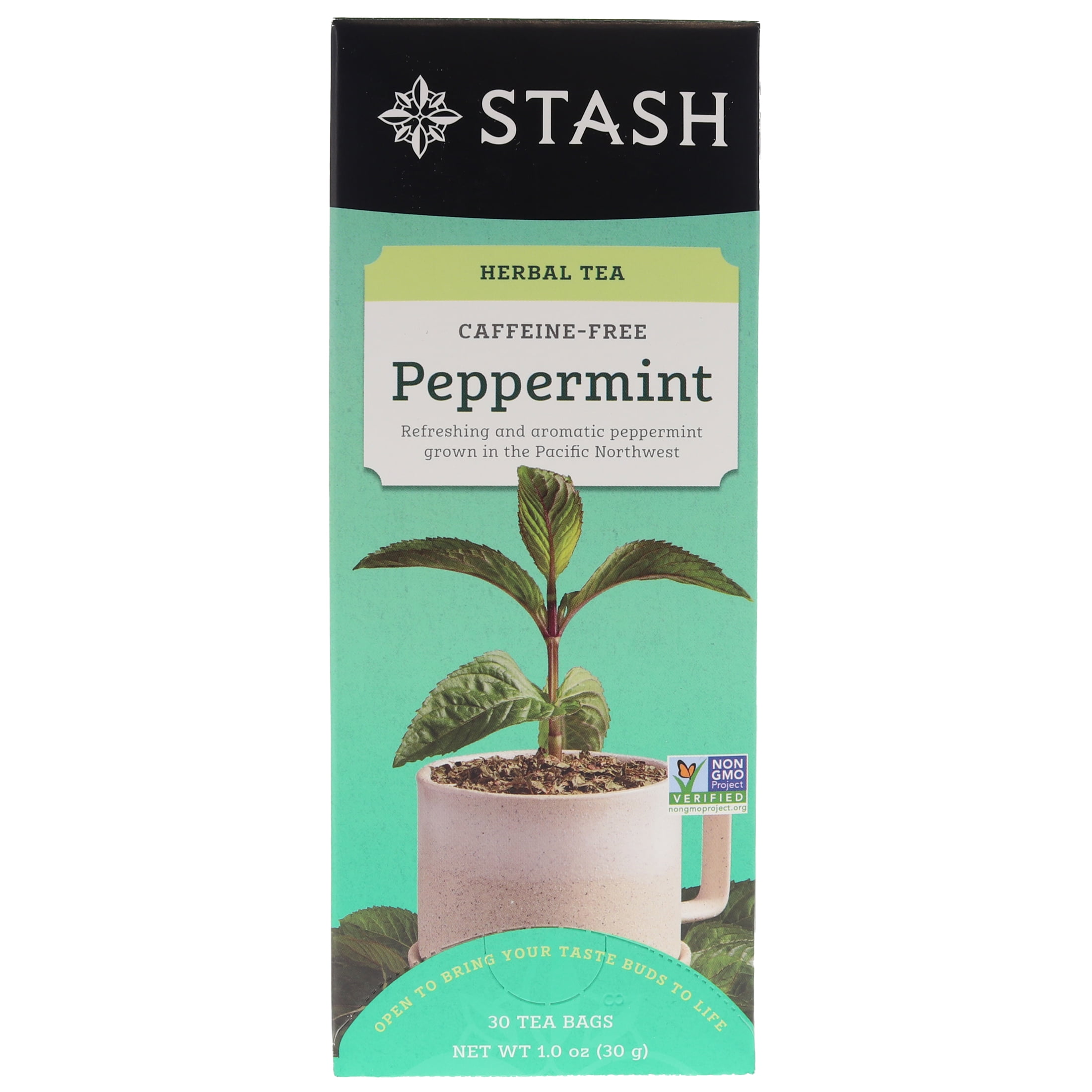 Stash Peppermint Herbal Tea 30-Bag Box - Walmart.com