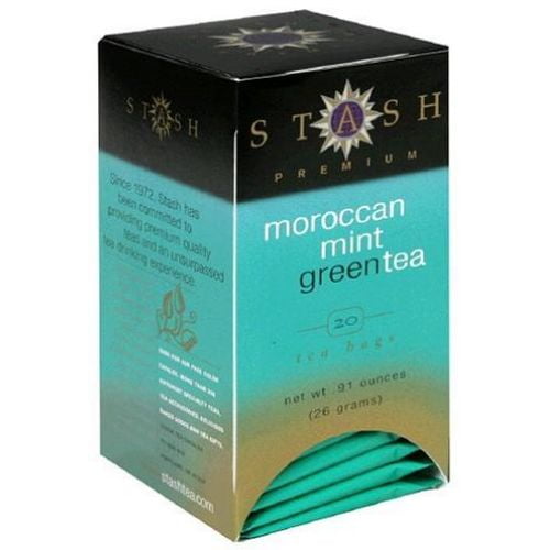 Stash Premium Moroccan Mint Green Tea - 20 bags per pack -- 6 packs per case. - Walmart.com
