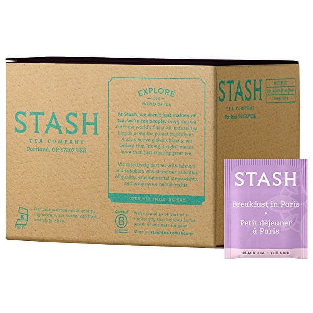 Stash Tea Breakfast in Paris Black Tea, Box of 100 Tea Bags - Walmart.com