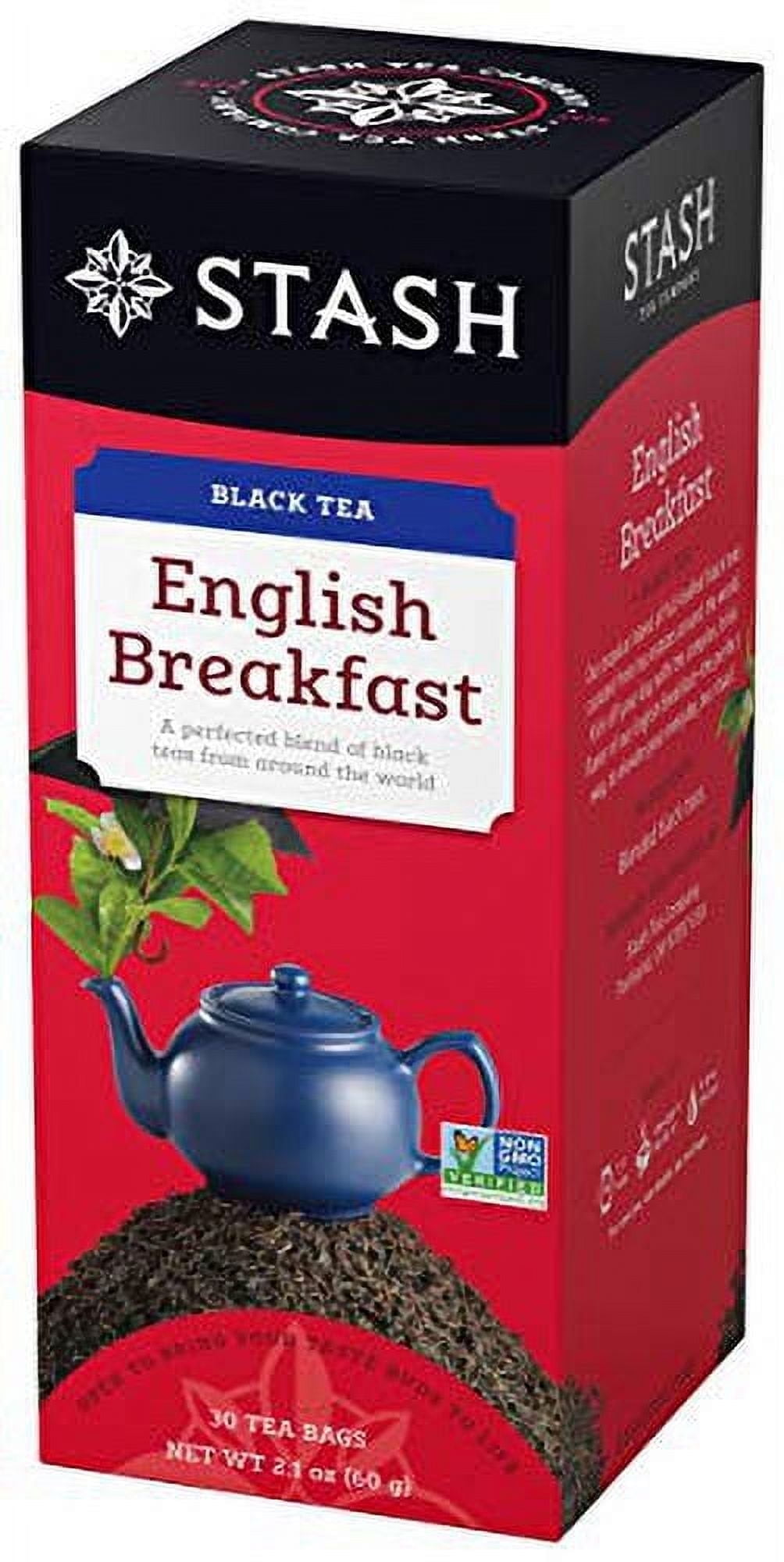 Stash Tea English Breakfast Black Tea, 6 Boxes of 30 Tea Bags Each (180 ...