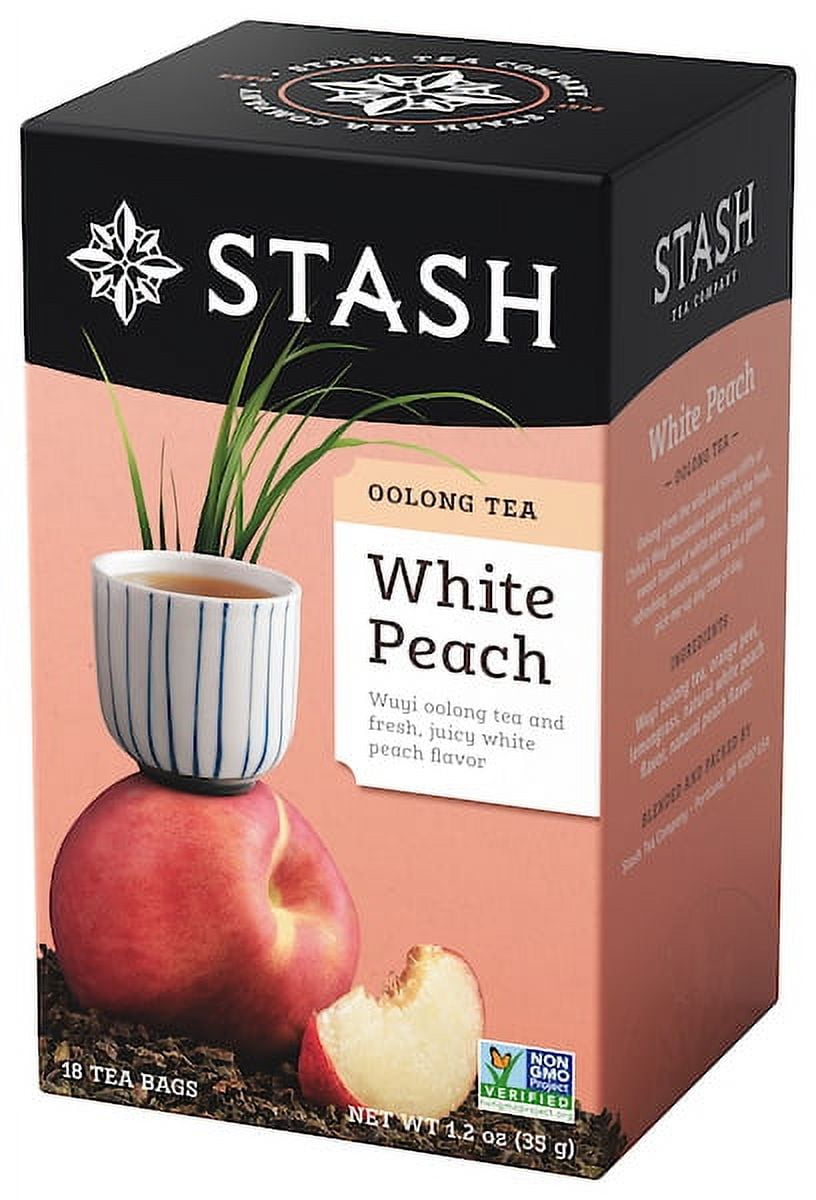 Stash Specialty Sweet White Peach Oolong Tea Bags, 18 Count - Walmart.com