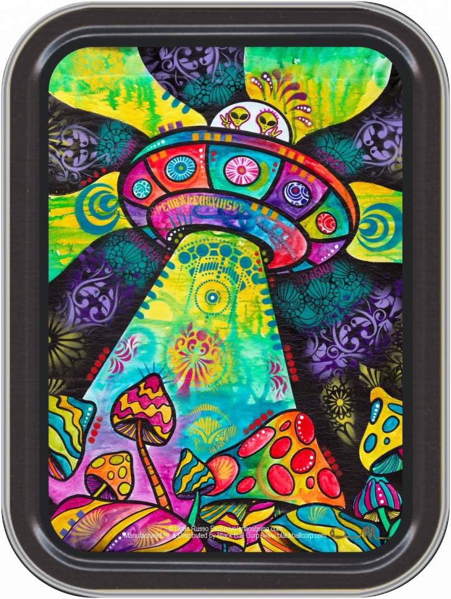 Stash Tins - Alien Space Ship by Dean Russo Storage Container 4.37" L x ...