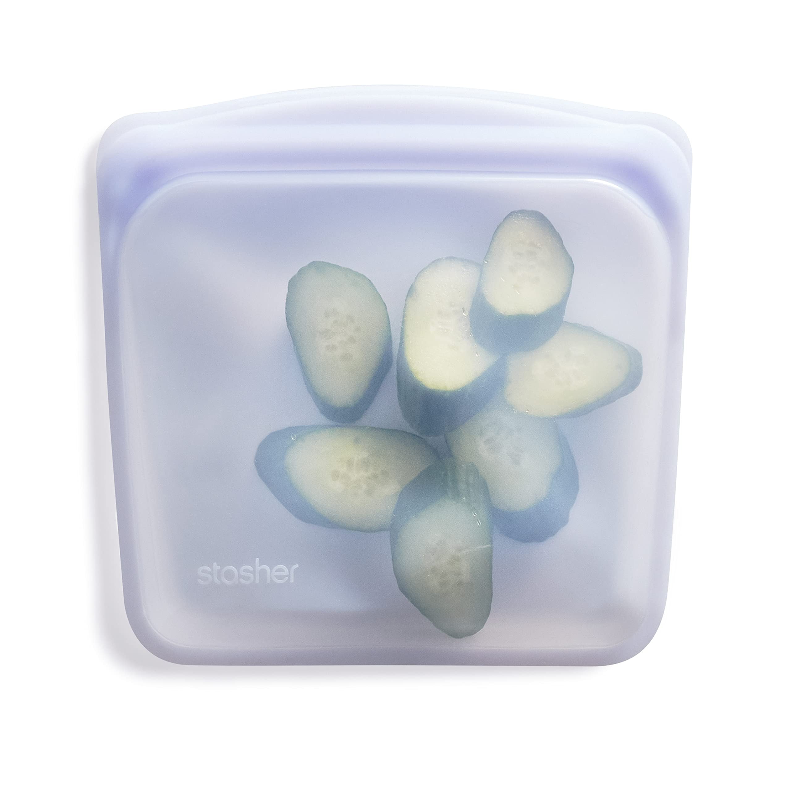 Stasher Platinum Silicone Food Grade Reusable Storage Bag, Lavender ...