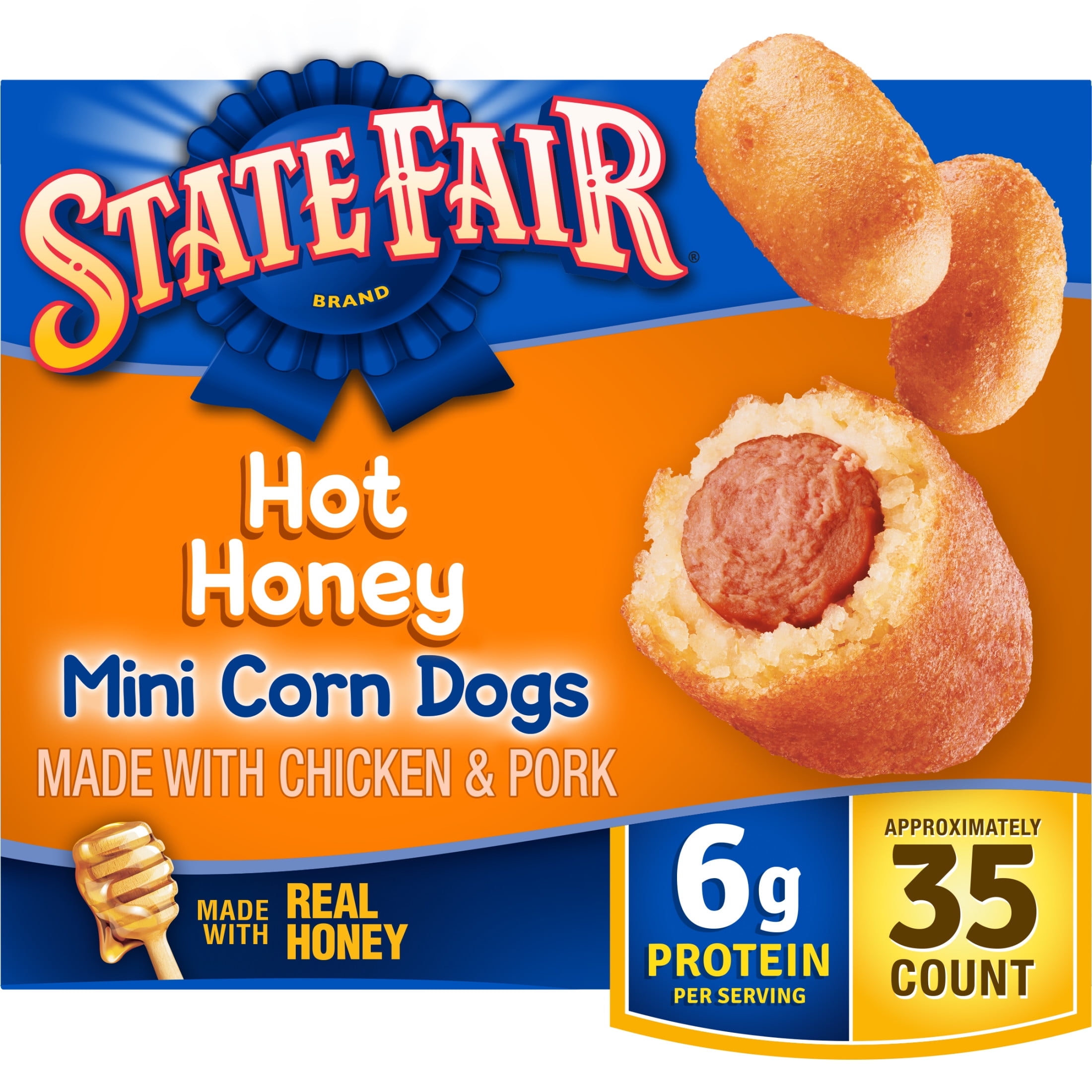State Fair Hot Honey Mini Corn Dogs, 23.76 oz, 35 Count (Frozen ...