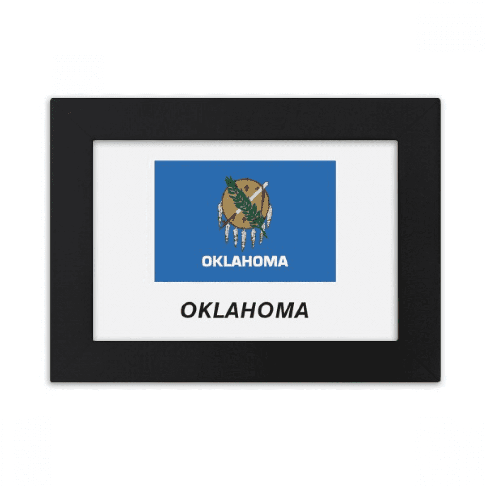 State Flag Contour Oklahoma Desktop Photo Frame Ornaments Picture Art ...