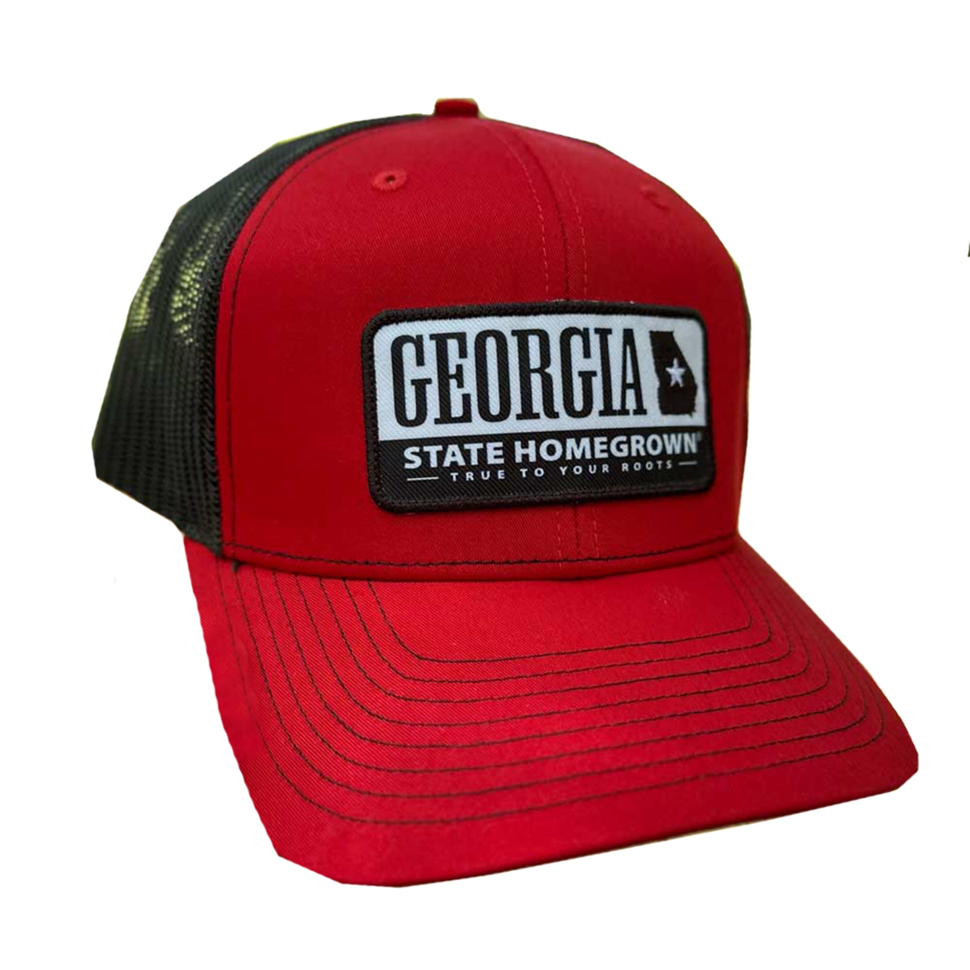 State Homegrown Salute to Georgia Embroidered Patch Adjustable Snapback ...