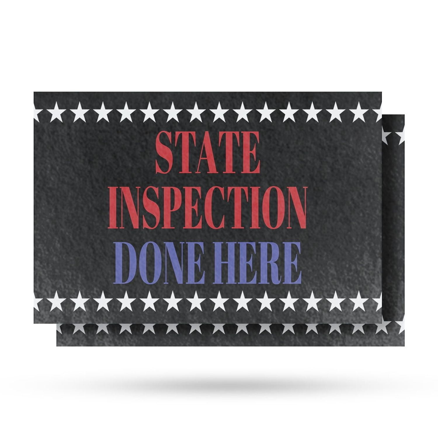 State Inspection Done Here Vinyl Decal 2 Pack of 24 Inch x 36 Inch ...