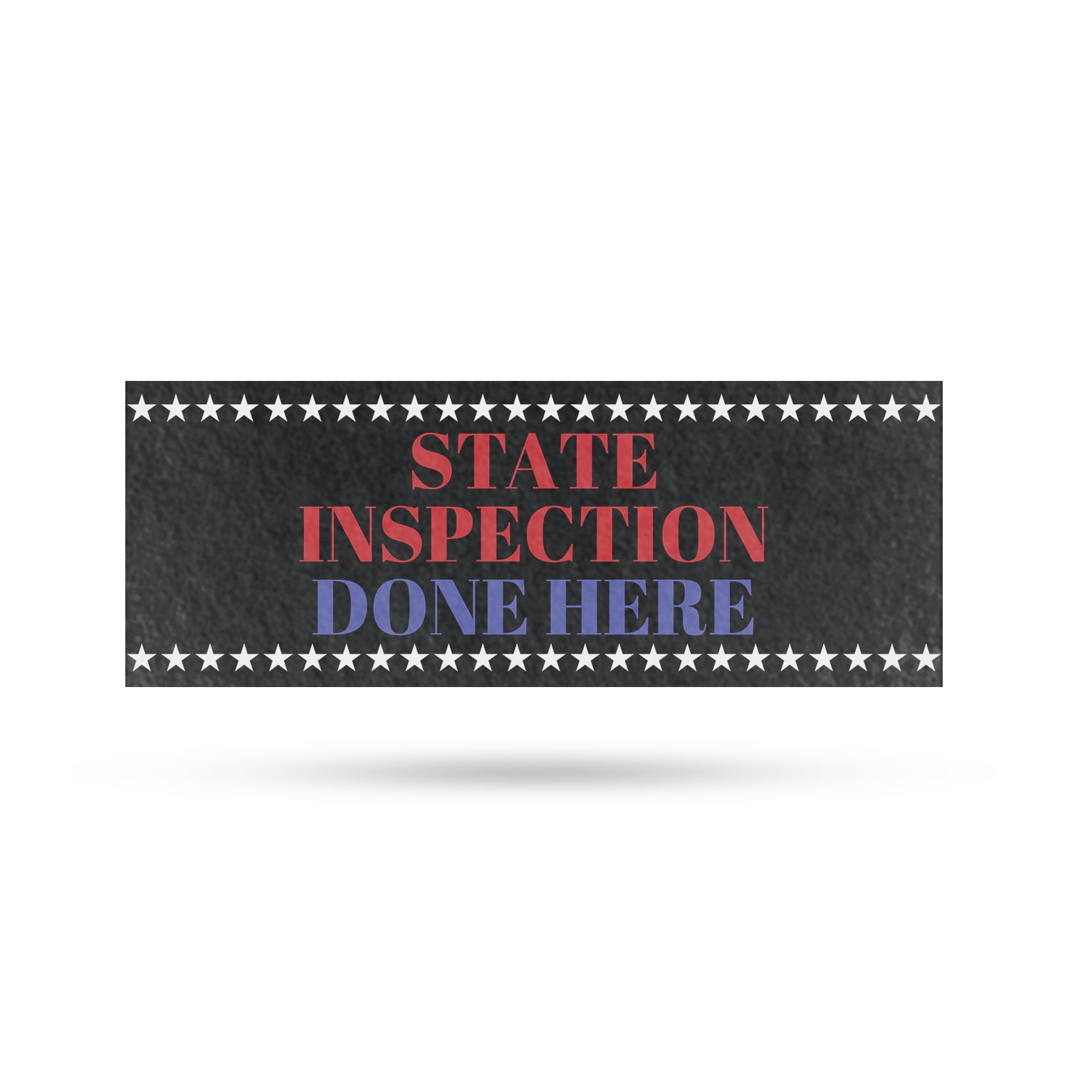 State Inspection Done Here Vinyl Decal 36 Inch x 14 Inch Weatherproof ...