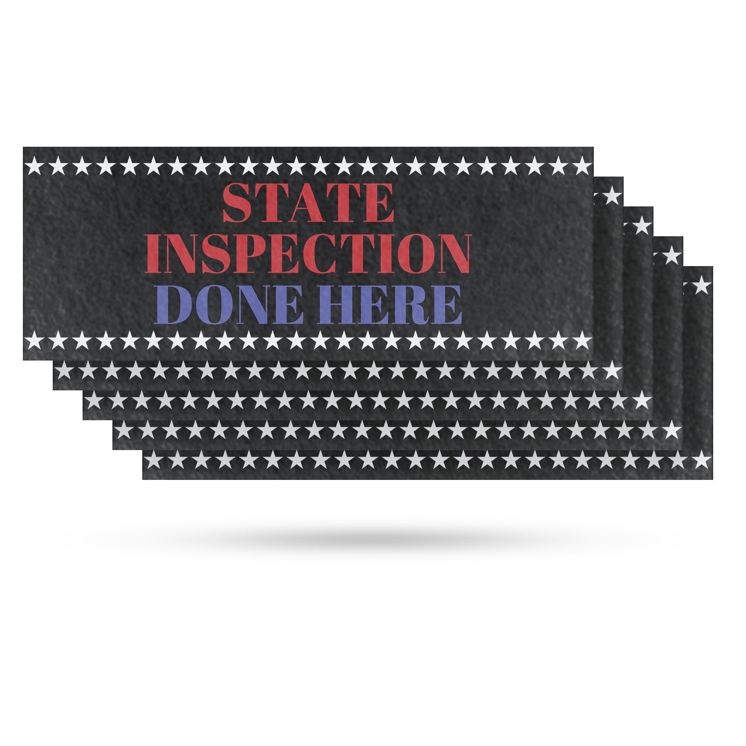 State Inspection Done Here Vinyl Decal 5 Pack of 12 Inch x 5 Inch ...