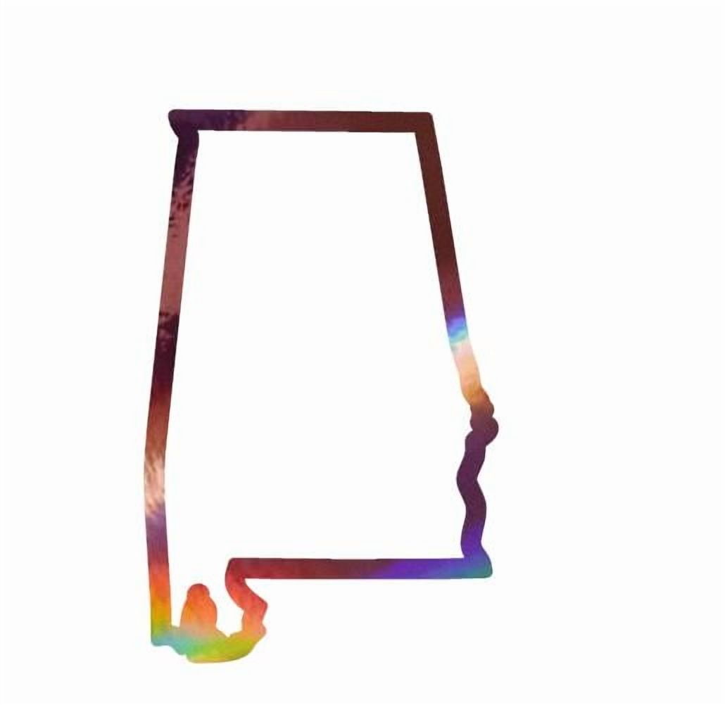 State Map Outline Alabama Vinyl Decal Sticker UV & Waterproof Bumper ...